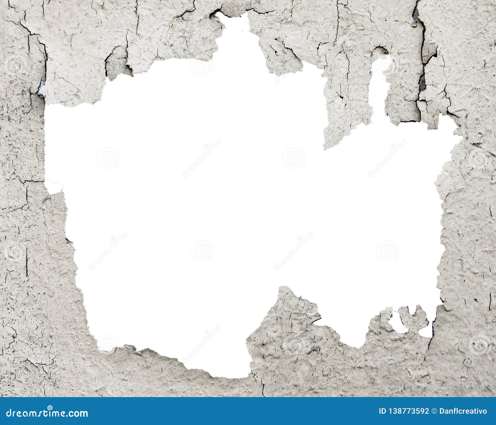 Cracked Hole Frame Background Stock Photo | CartoonDealer.com #138773592