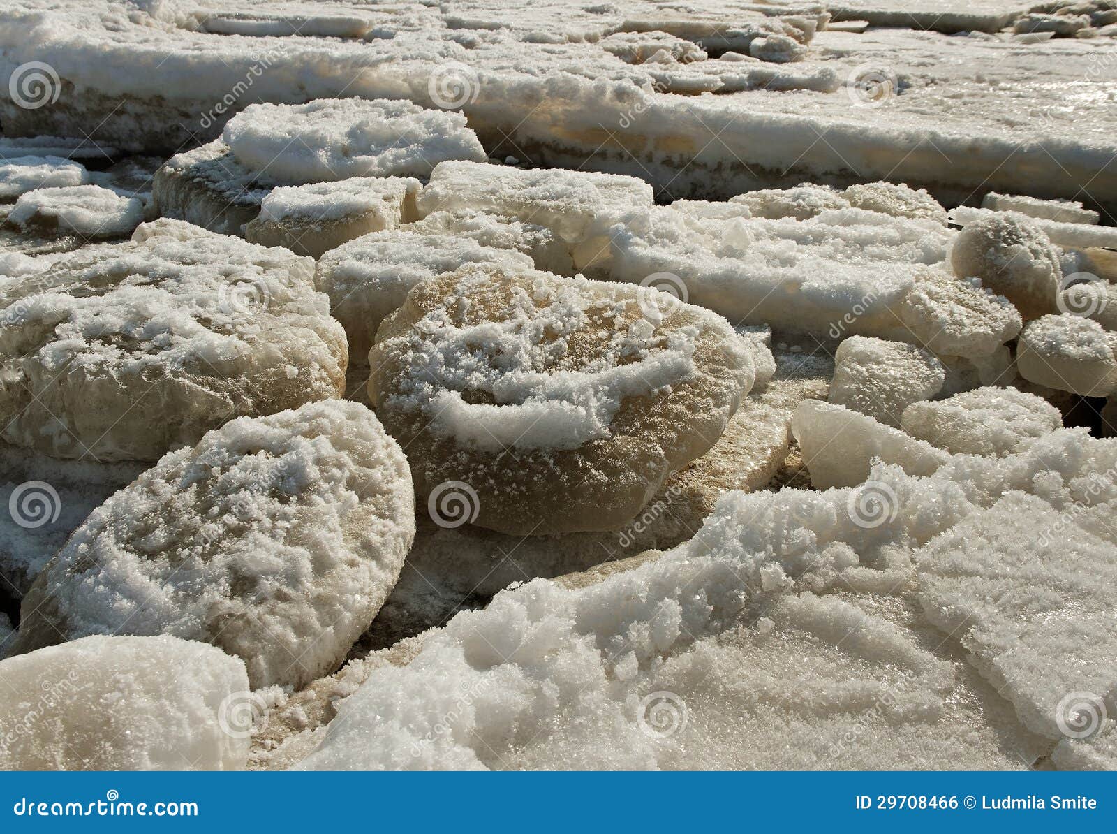 Cracked Ice on Sea Surface. Stock Photo - Image of pattern, danger ...