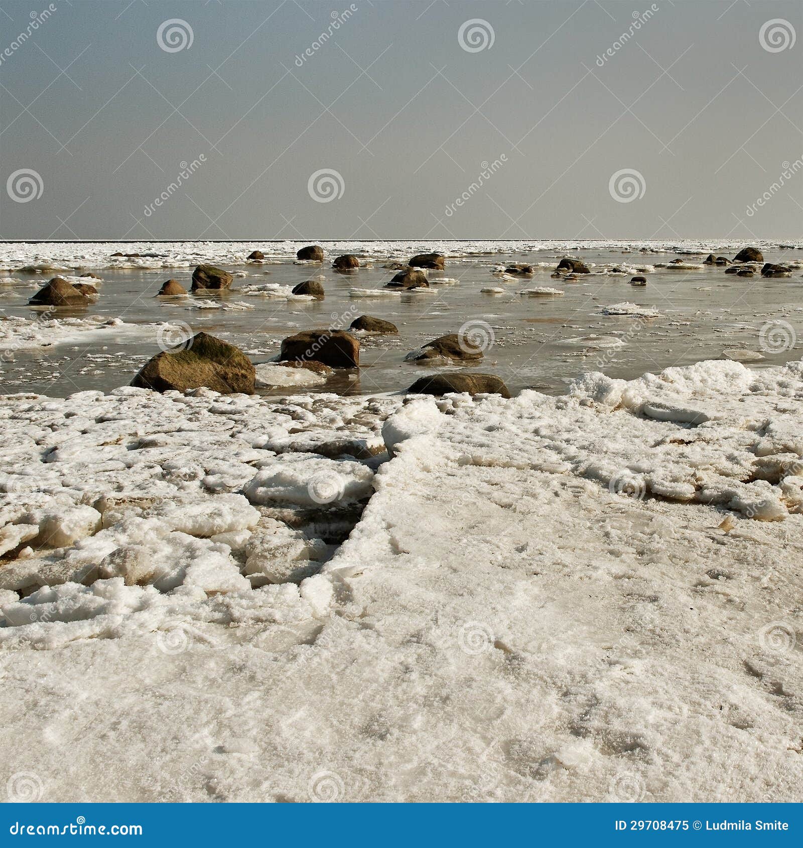 Cracked Ice on Sea Surface. Stock Image - Image of grey, nature: 29708475