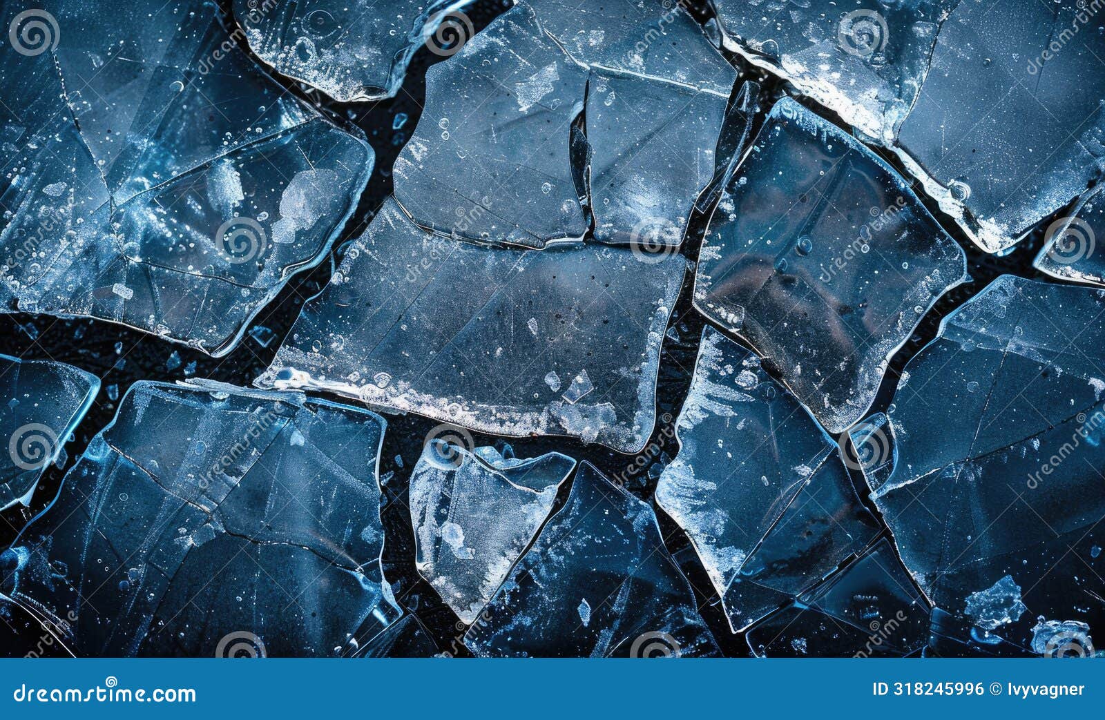 Cracked Ice Sheet Texture Background Stock Photo - Image of melting ...