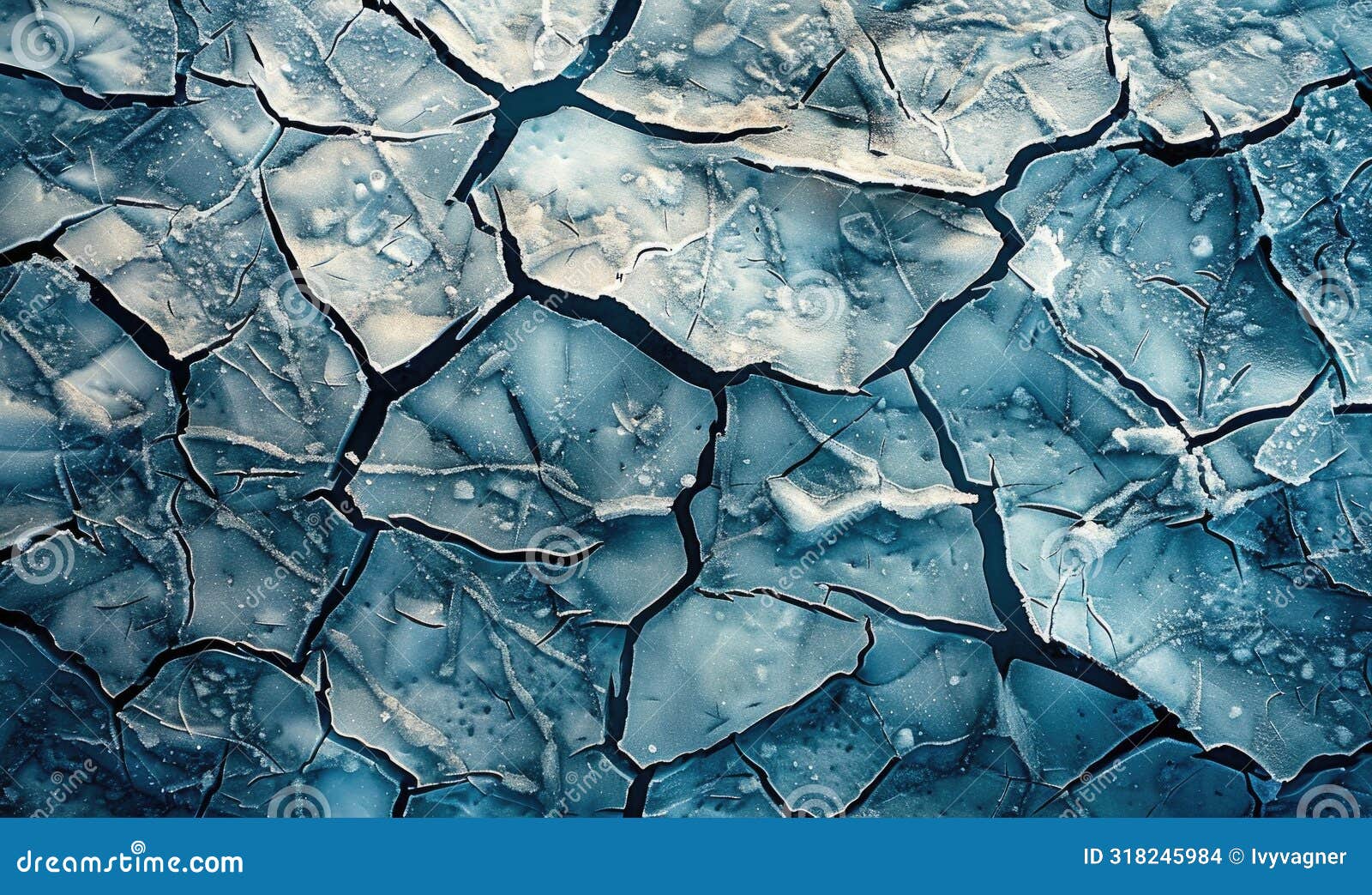 Cracked Ice Sheet Texture Background Stock Photo - Image of closeup ...