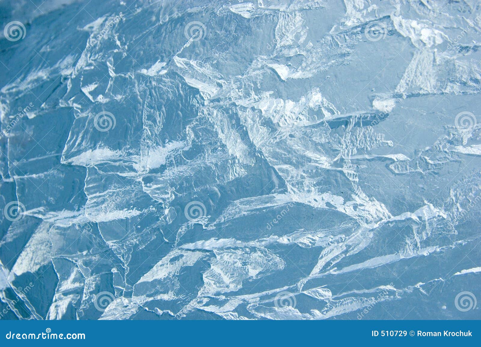 Cracked Ice Surface (background, Texture) Stock Image - Image of ...