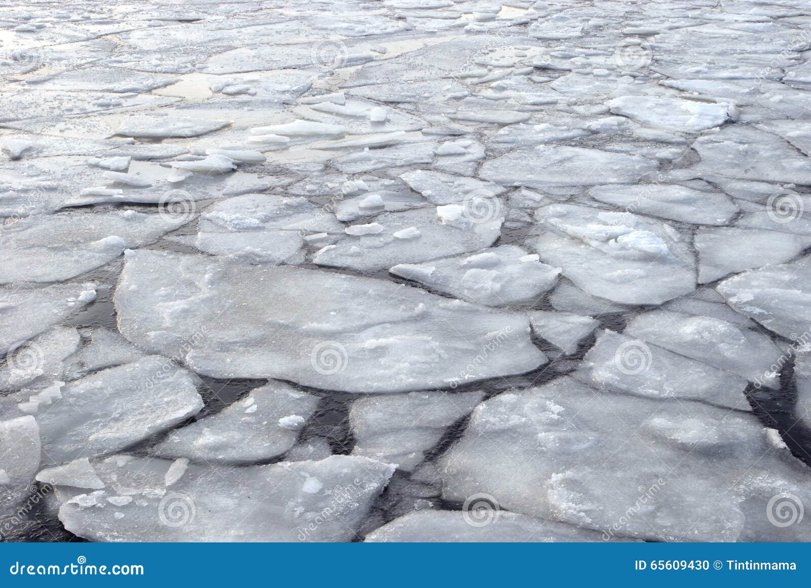 Cracked Ice Surface on Frozen Water Stock Photo - Image of breaking ...
