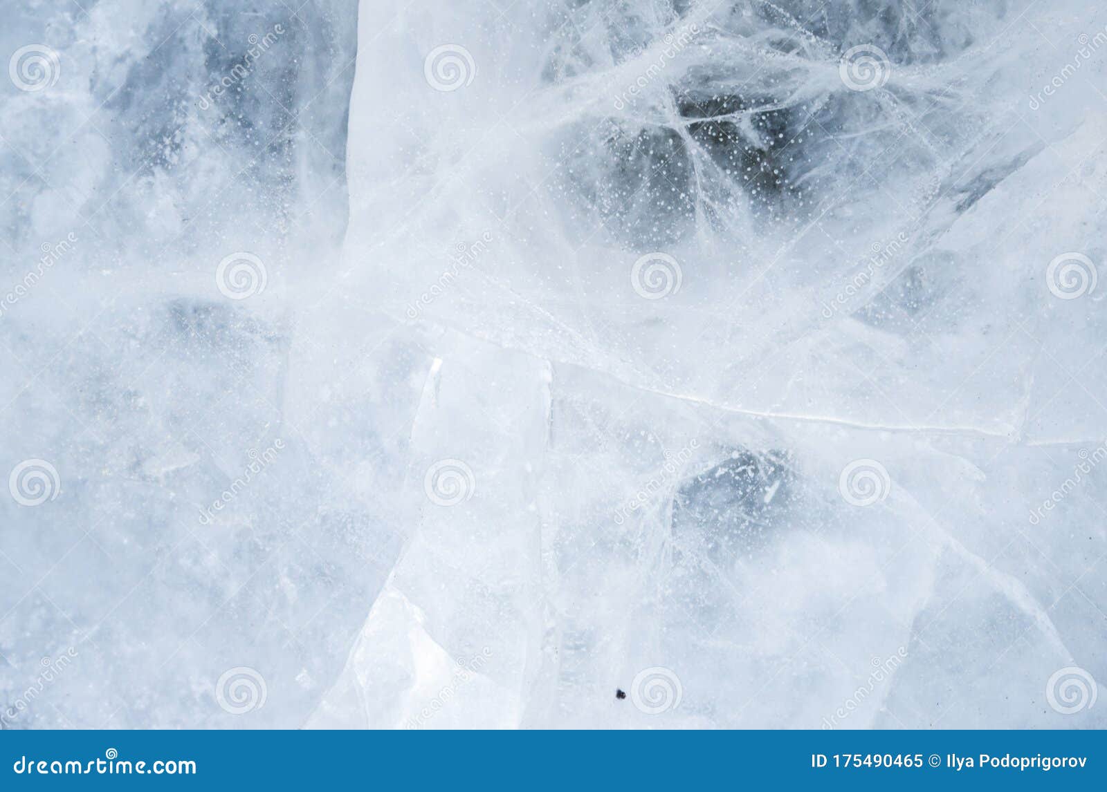 Cracked Ice Texture Closeup Background Stock Image - Image of baikal ...