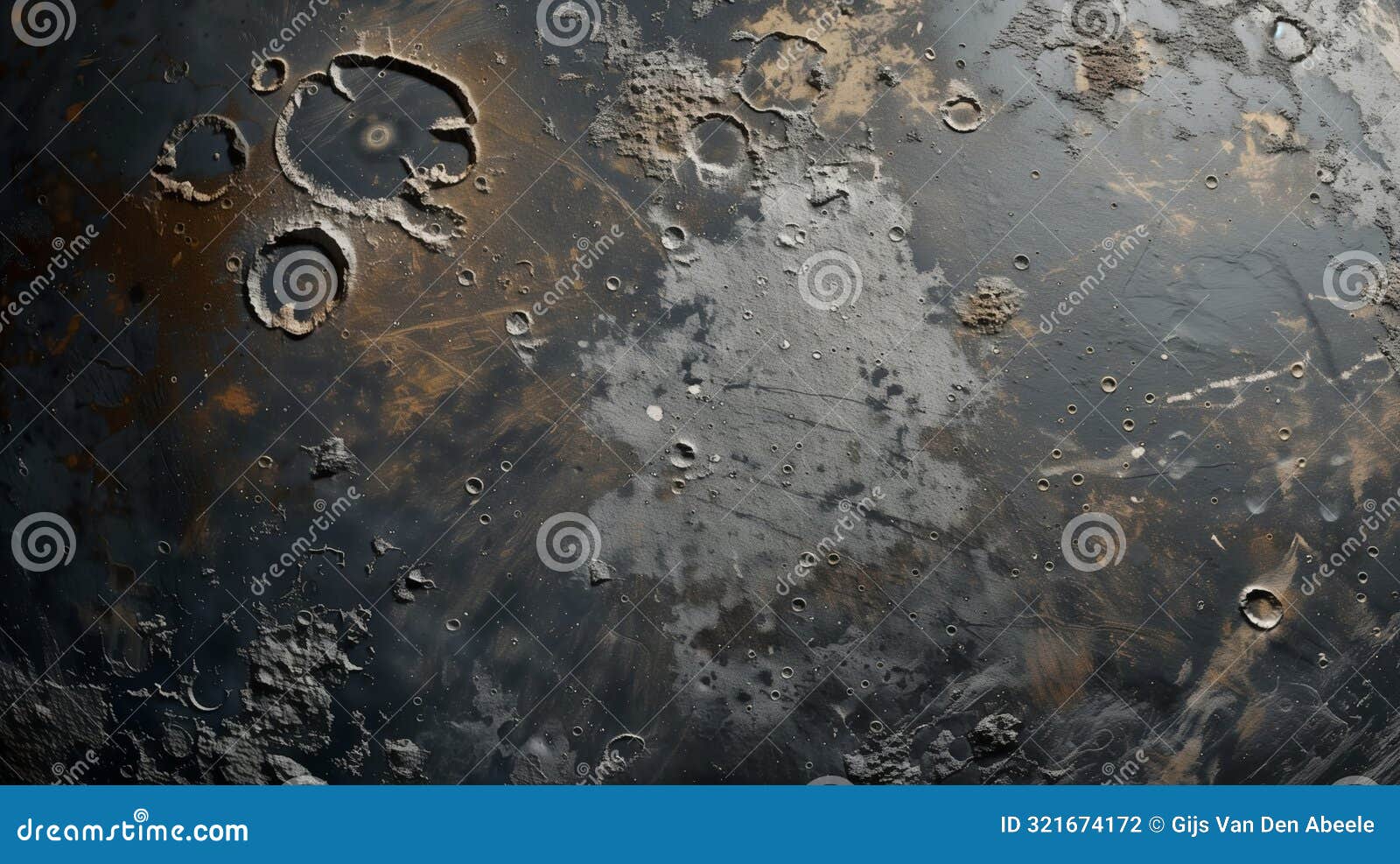 Cracked Ice Texture of Plutos Desolate Surface Stock Illustration ...