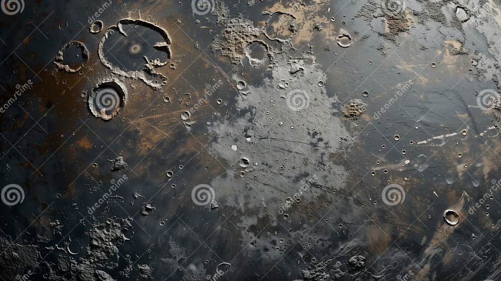 Cracked Ice Texture of Plutos Desolate Surface Stock Illustration ...