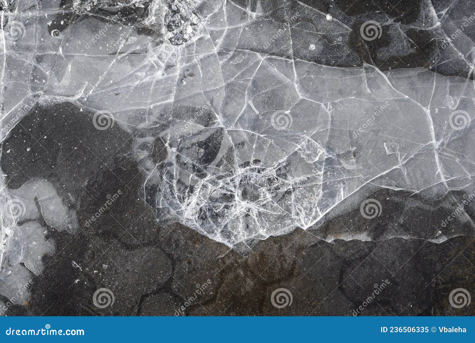 Broken ice on the ground stock image. Image of cold - 236506335