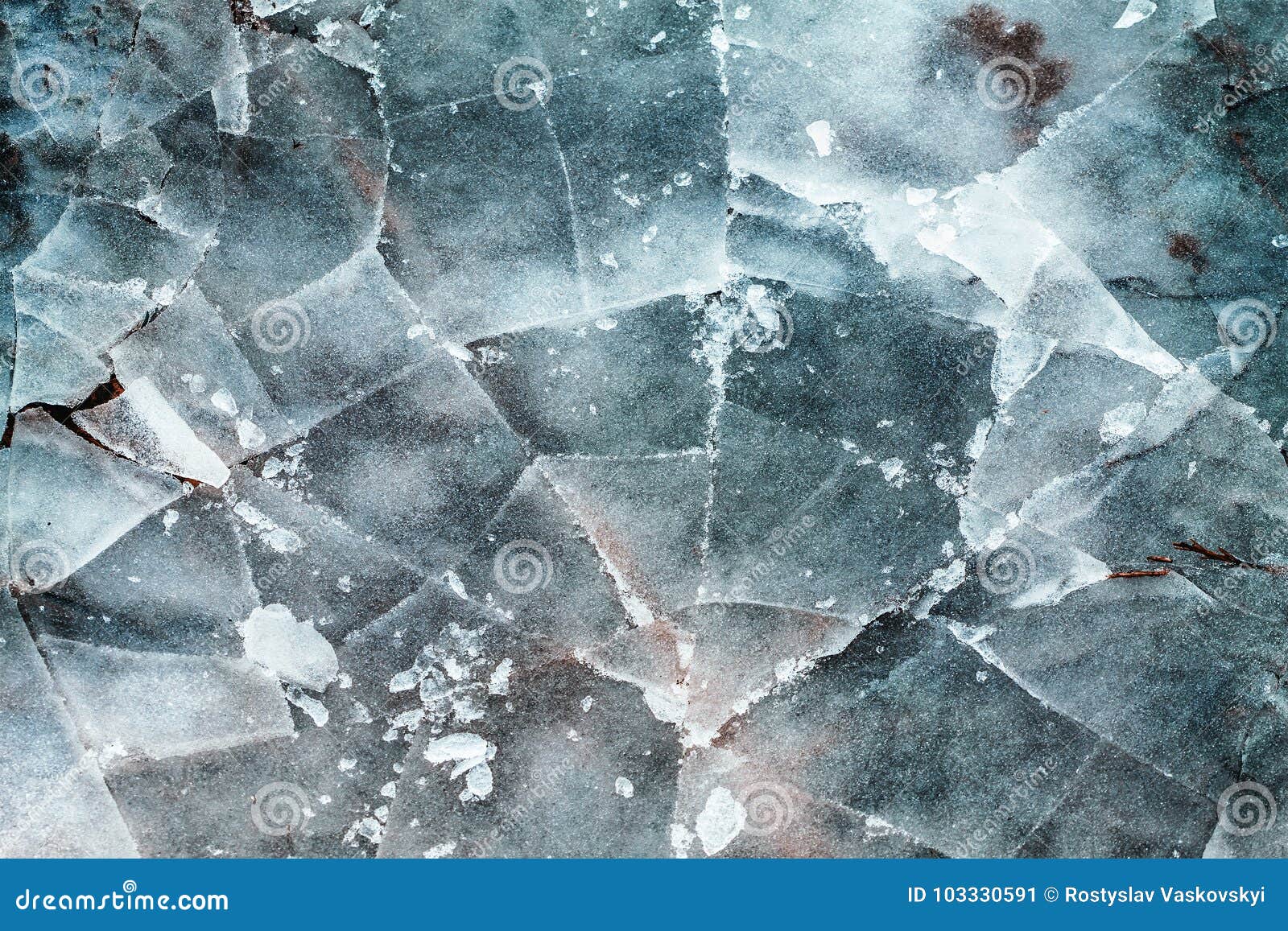 Cracked ice texture. stock image. Image of pattern, nature - 103330591