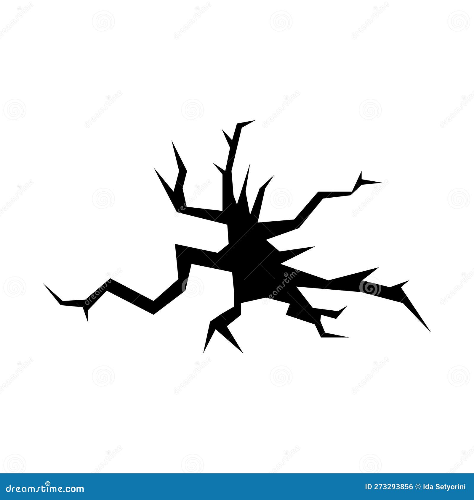 Cracked icon stock illustration. Illustration of crack - 273293856