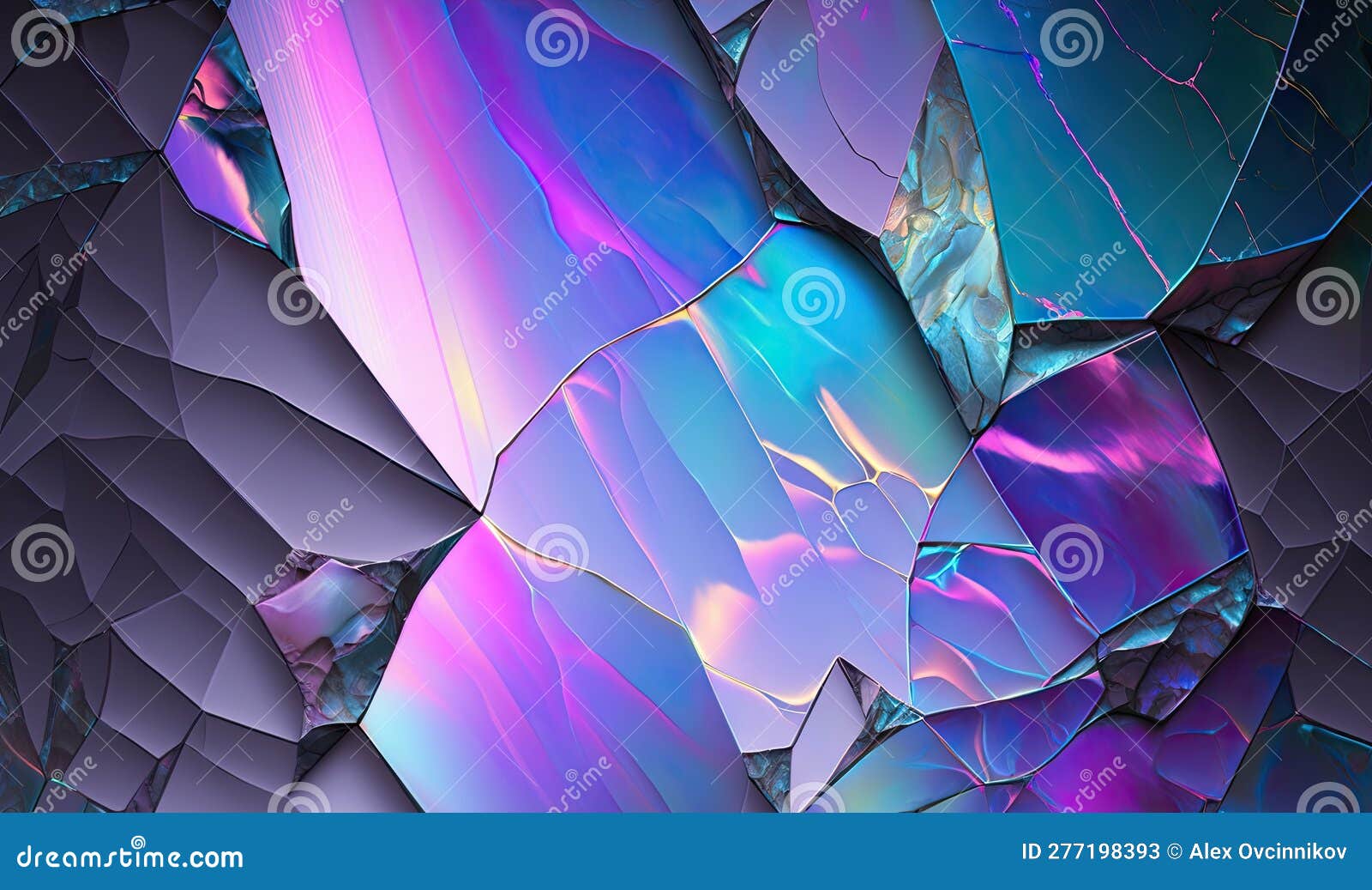 Cracked Iridescent Surface Texture for Digital Wallpaper. Stock Image ...