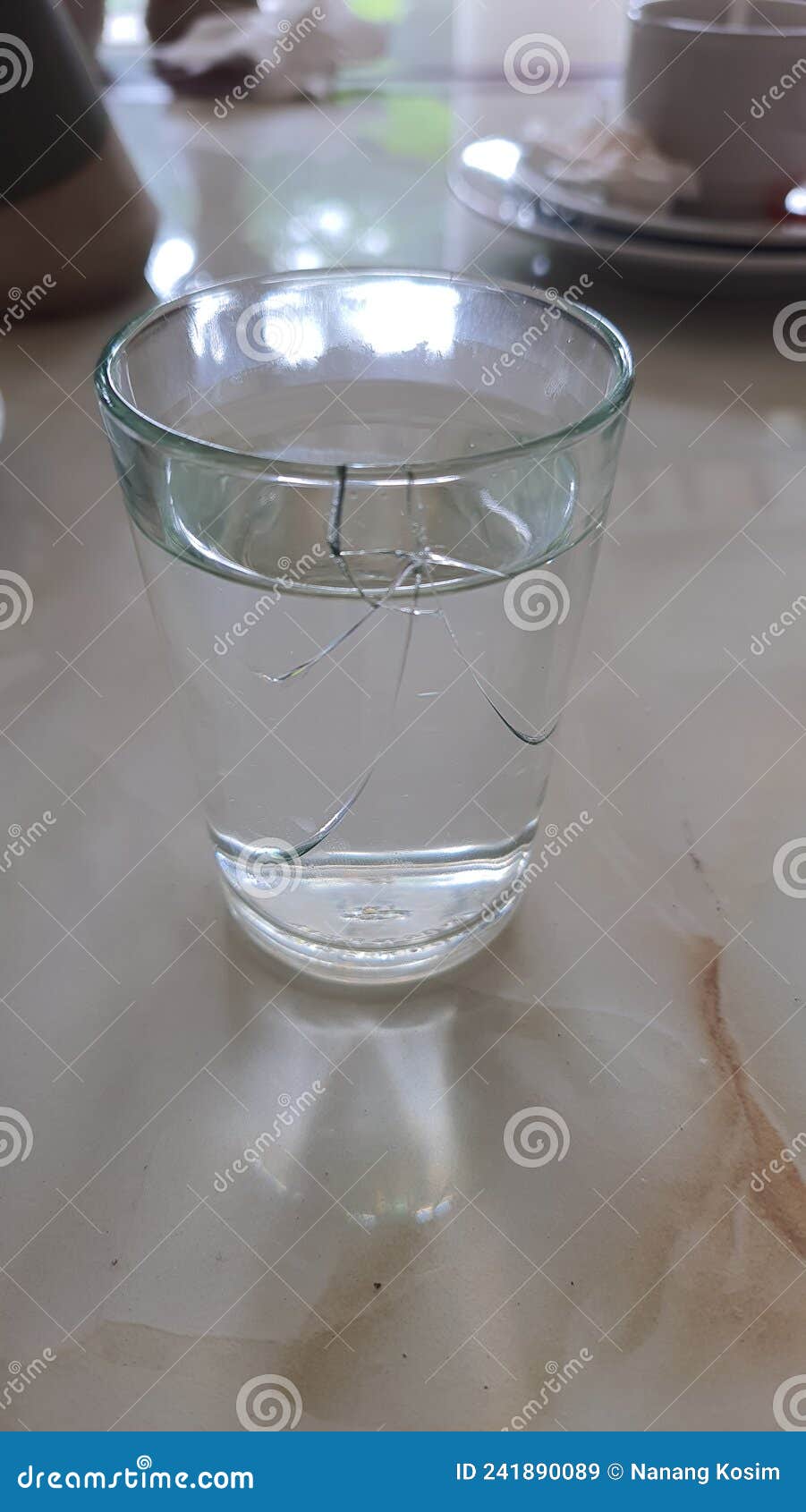 Cracked Kava Glass Filter with Water Stock Image - Image of wineglass ...