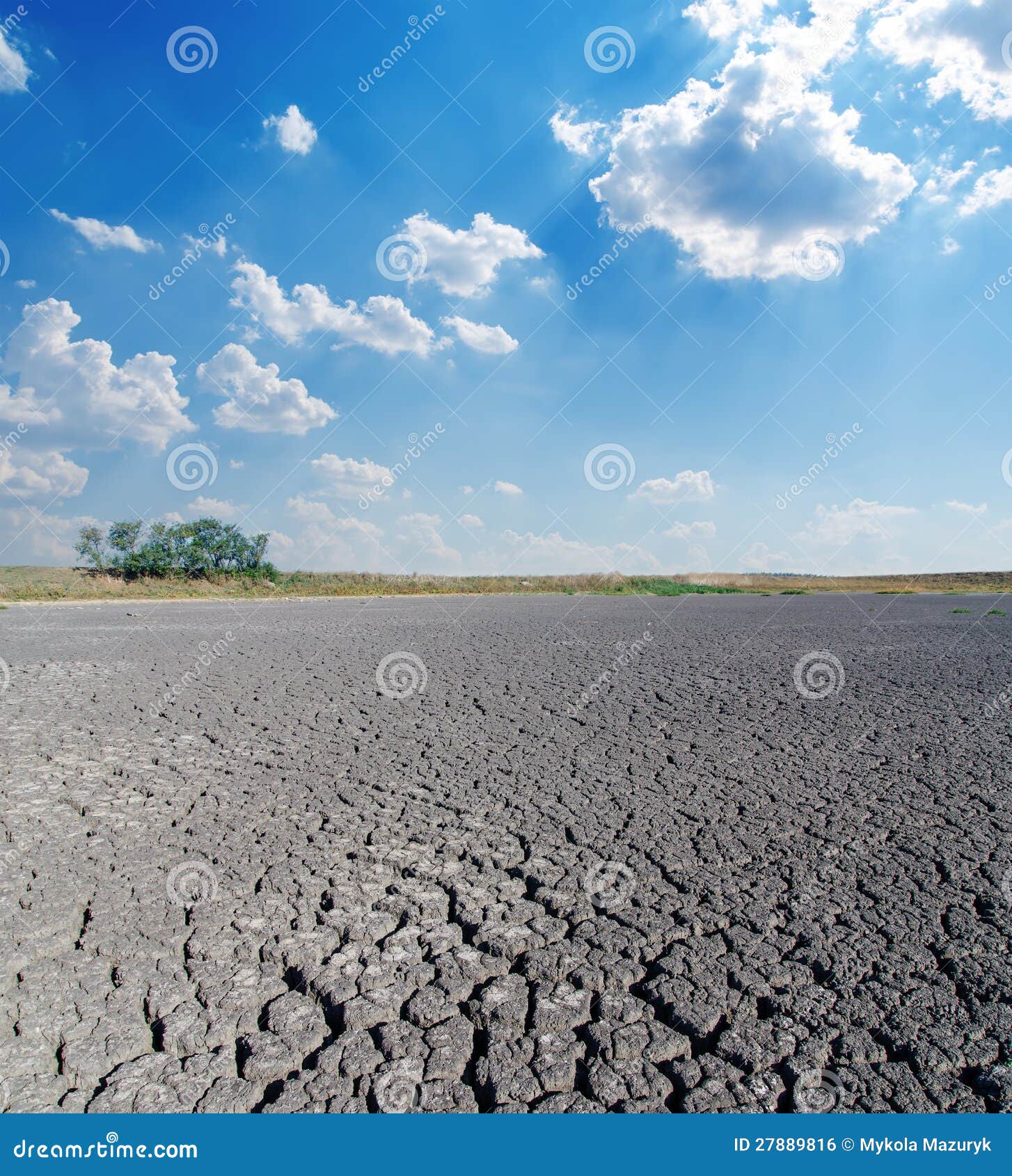 Cracked land and blue sky stock photo. Image of country - 27889816