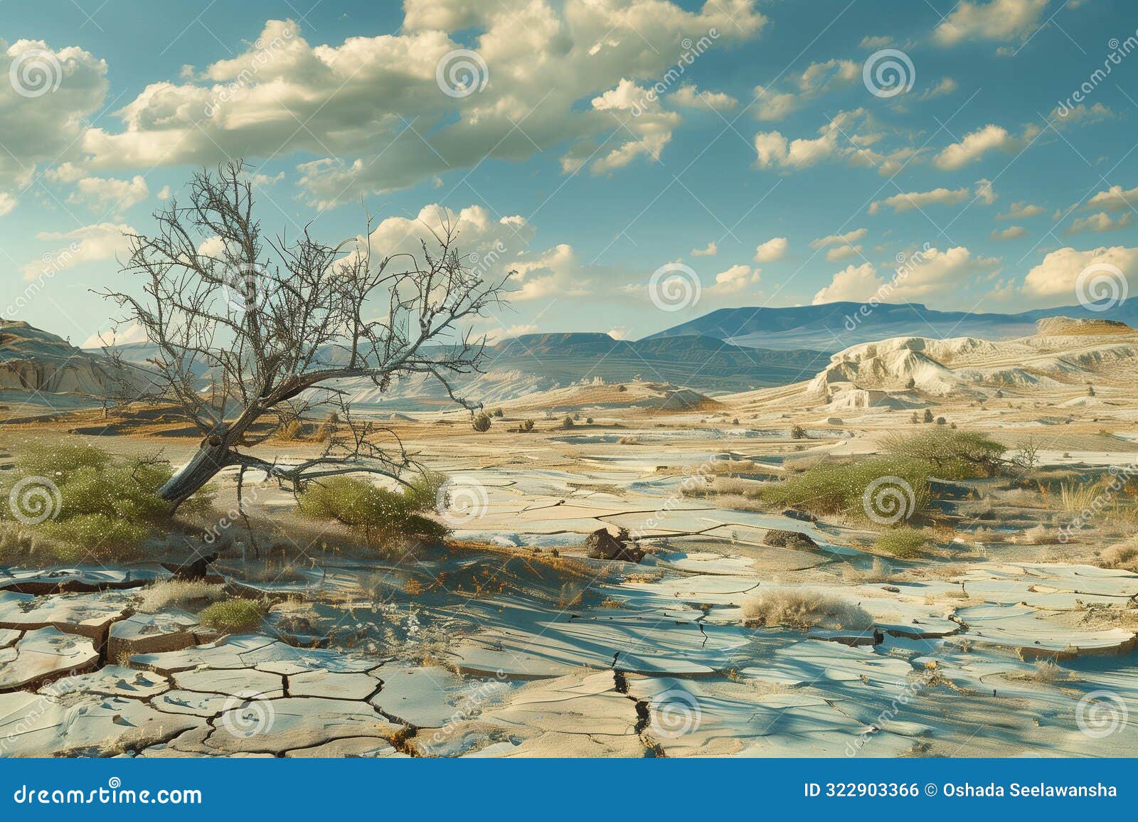 Cracked Land without Rain, Deforestation, Dried Land without Water ...