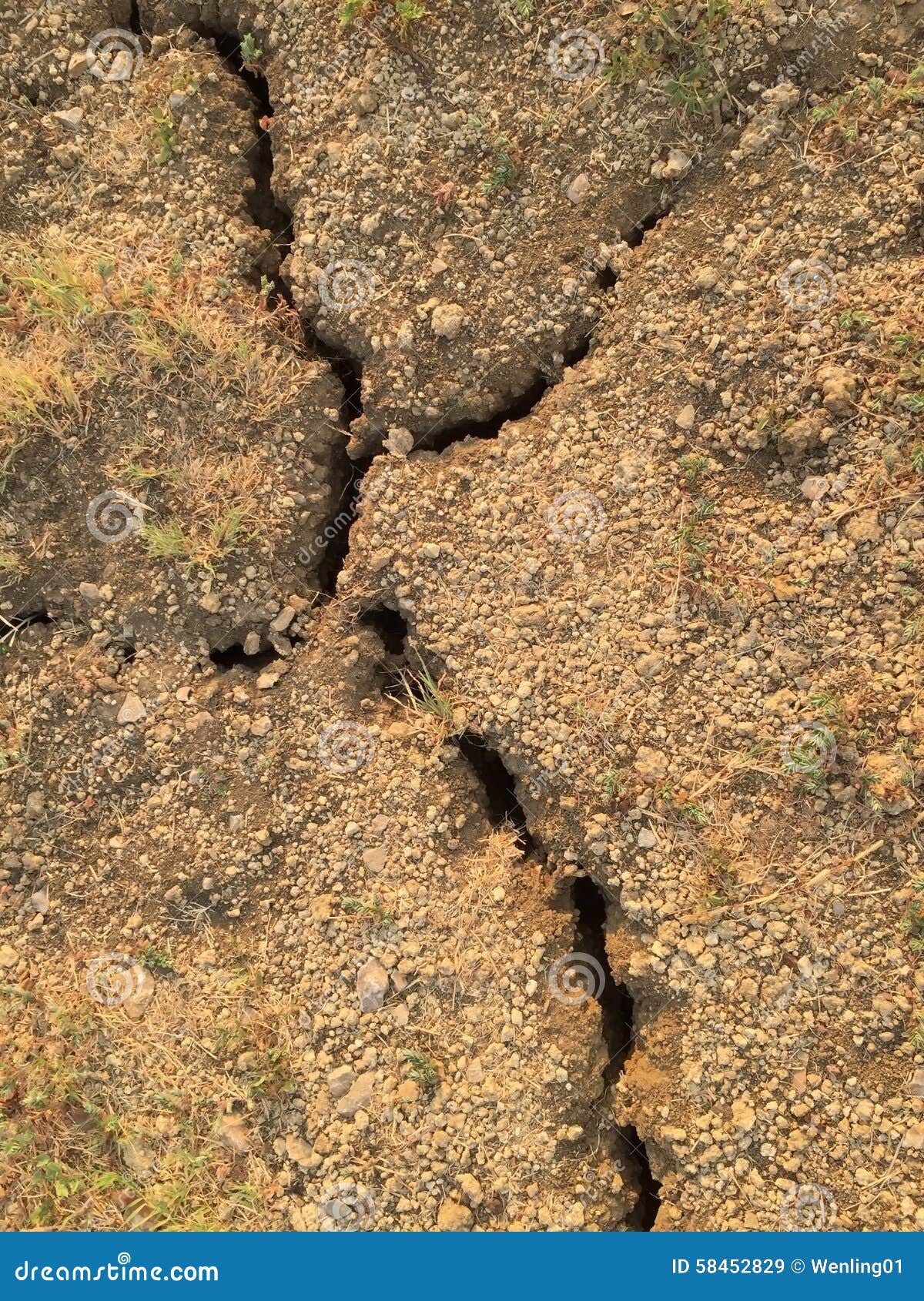 Cracked land stock image. Image of textures, chine, gash - 58452829