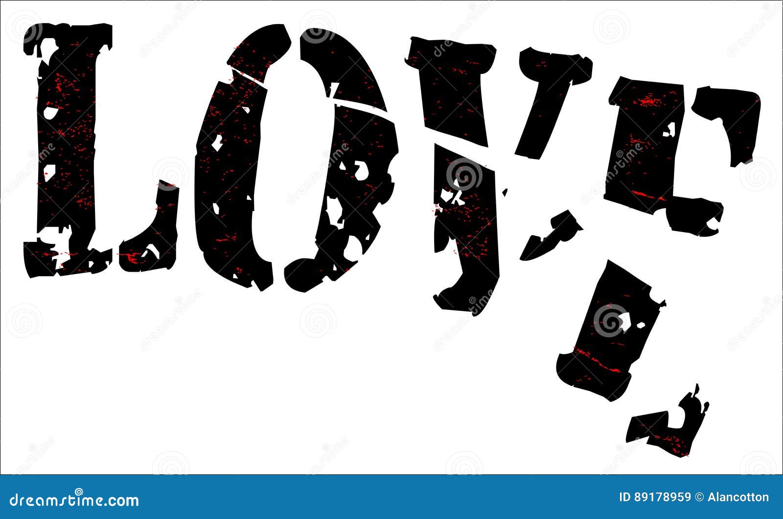 Cracked Love. Destructive Relationship Lovers Vector Psychological ...