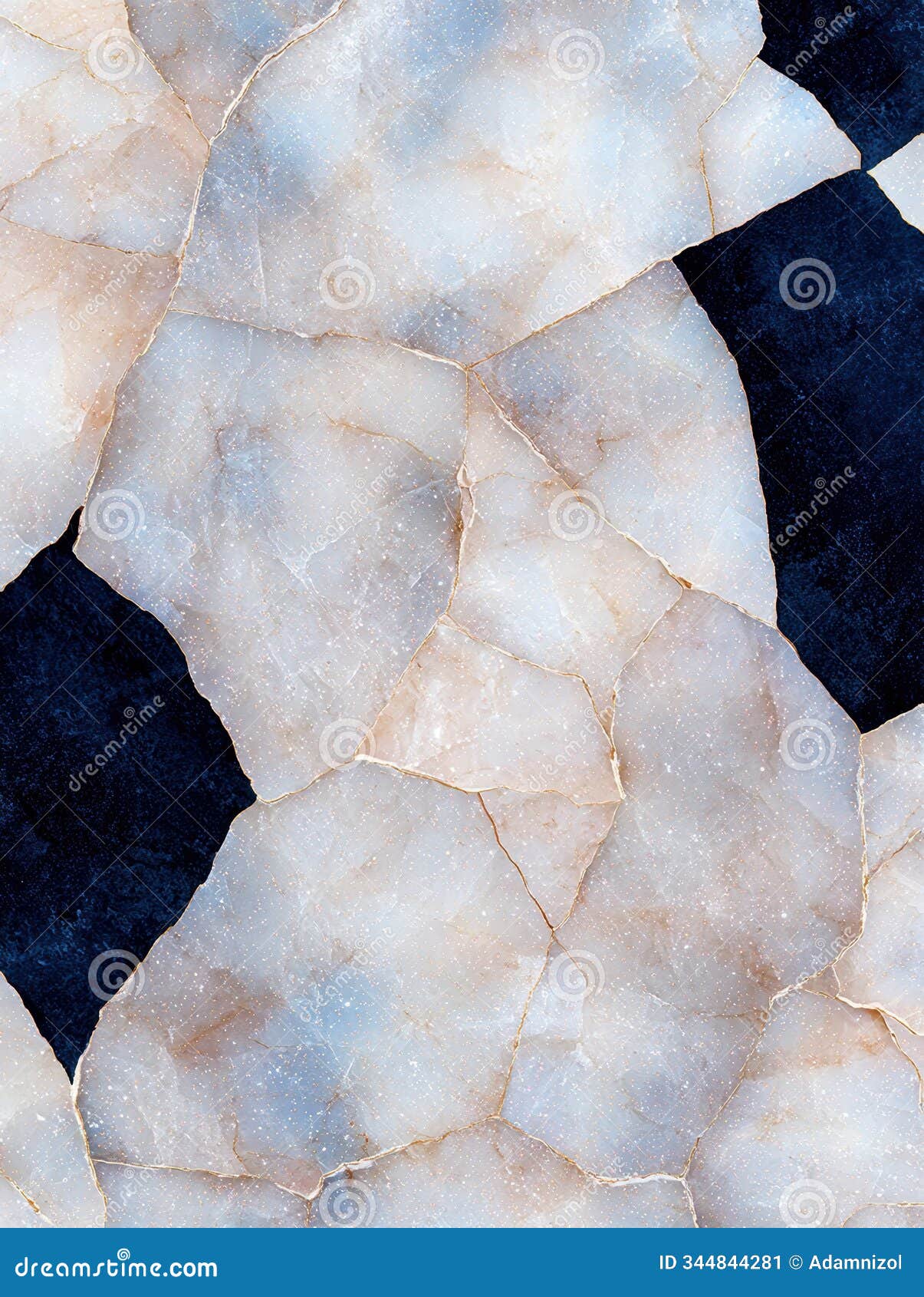 Cracked Marble Stone Texture Background Stock Illustration ...