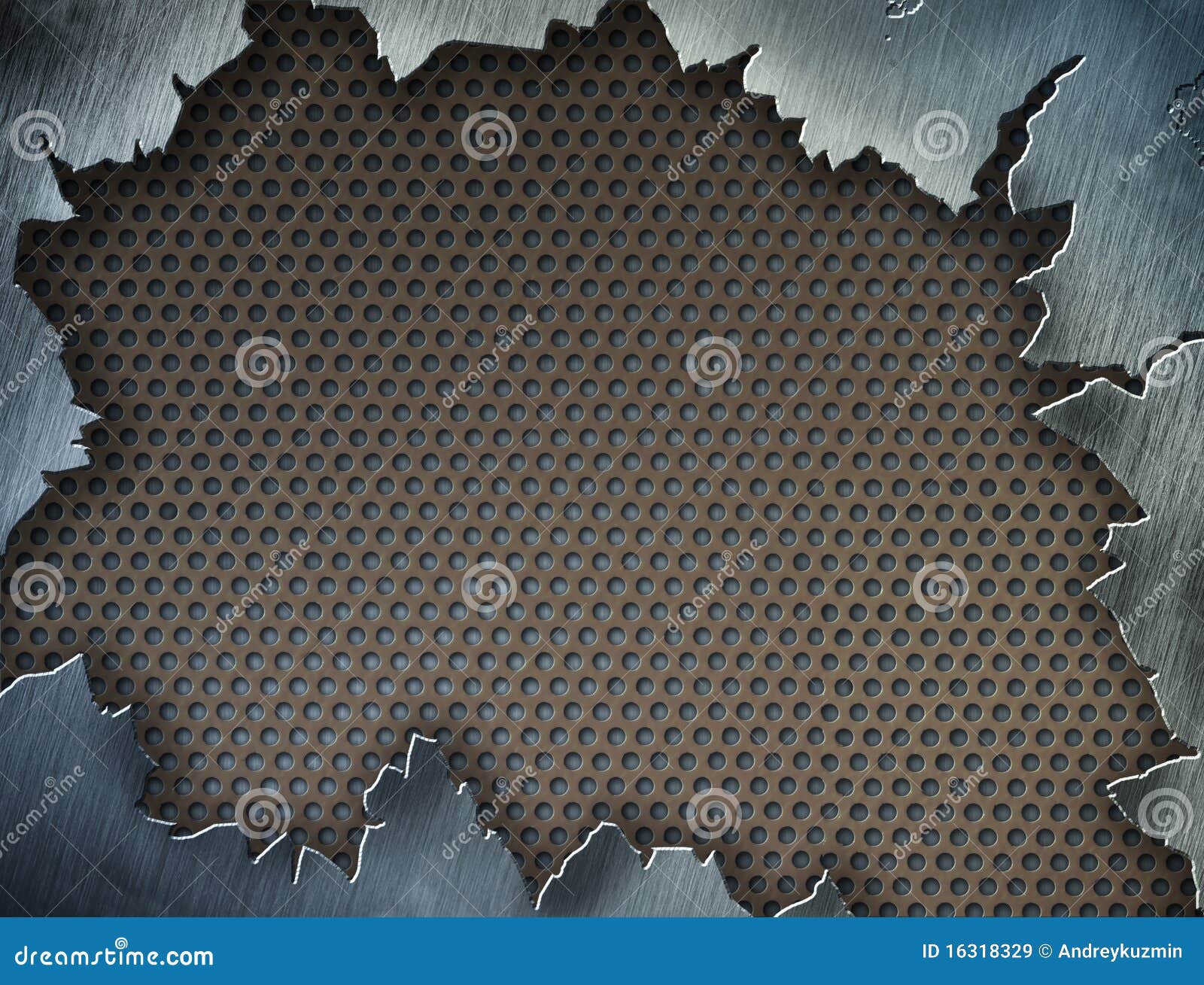 Cracked Metal Texture or Frame or Template Stock Illustration ...
