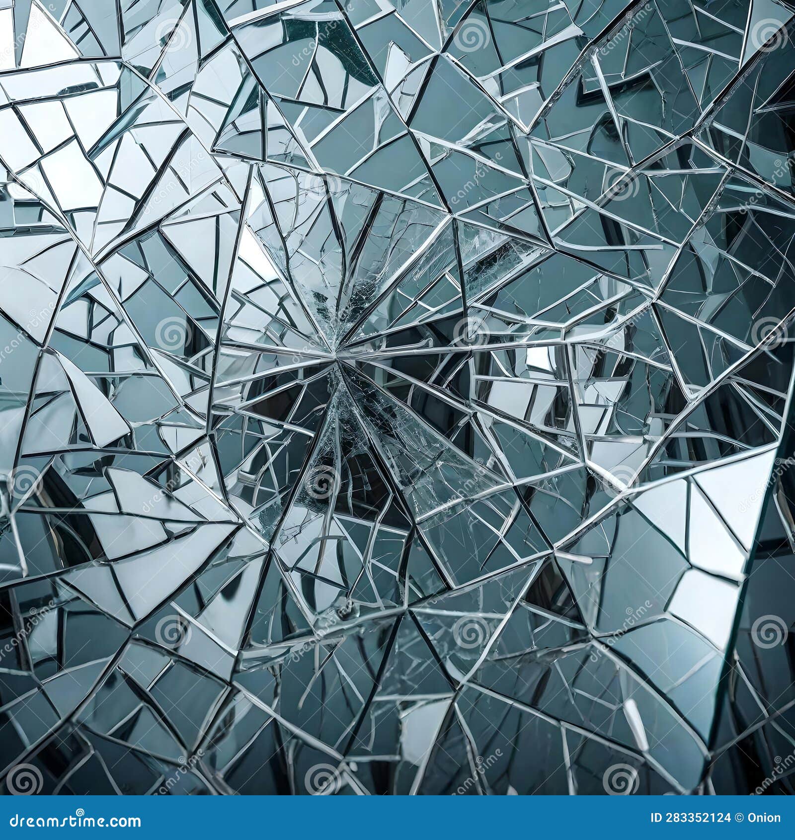 Cracked Mirror - Ai Generated Image Stock Illustration - Illustration ...