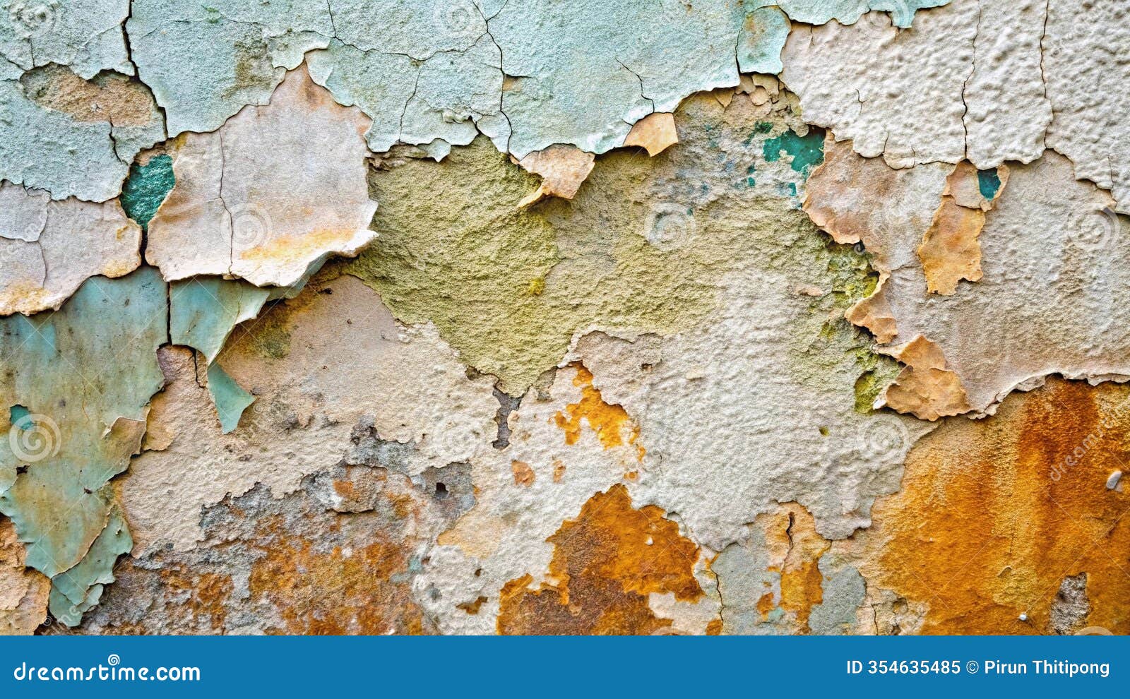 Timeworn Texture: Cracked and Mouldy Surface with Craquelure Effect ...