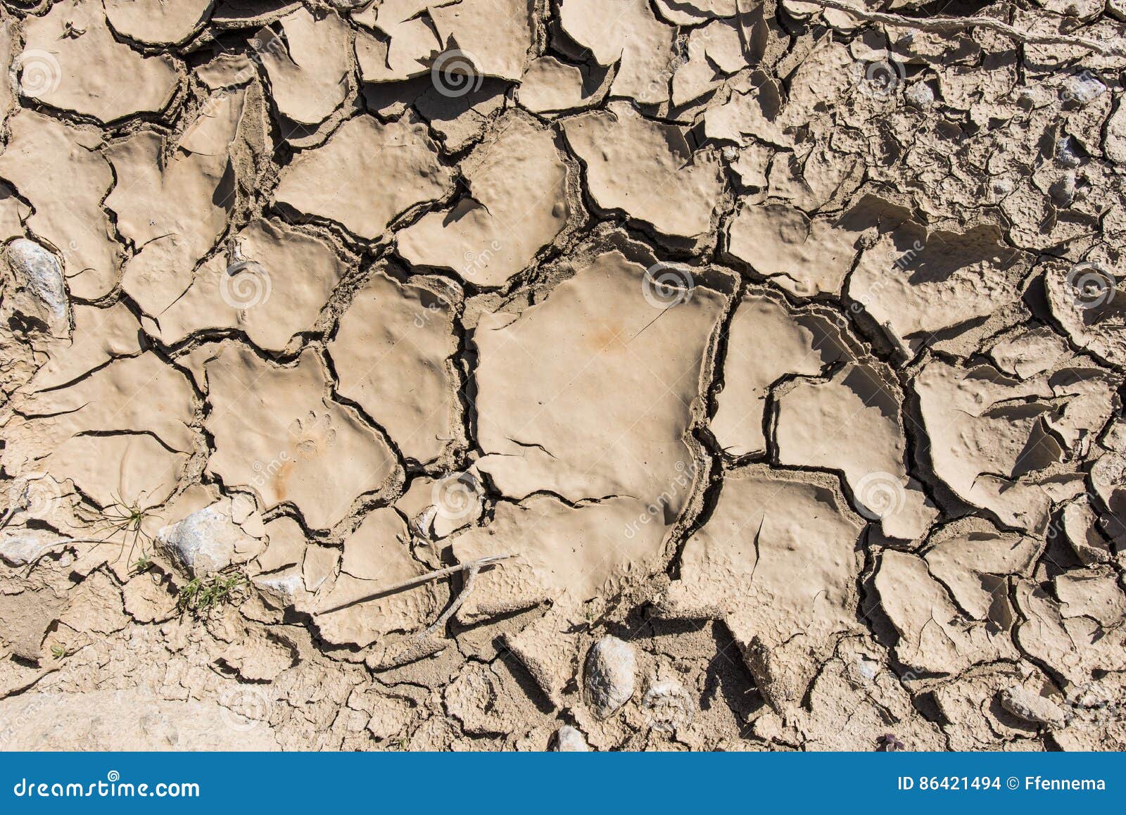 Cracked Mud in the Hot Dry Desert Stock Photo - Image of dirt, earth ...