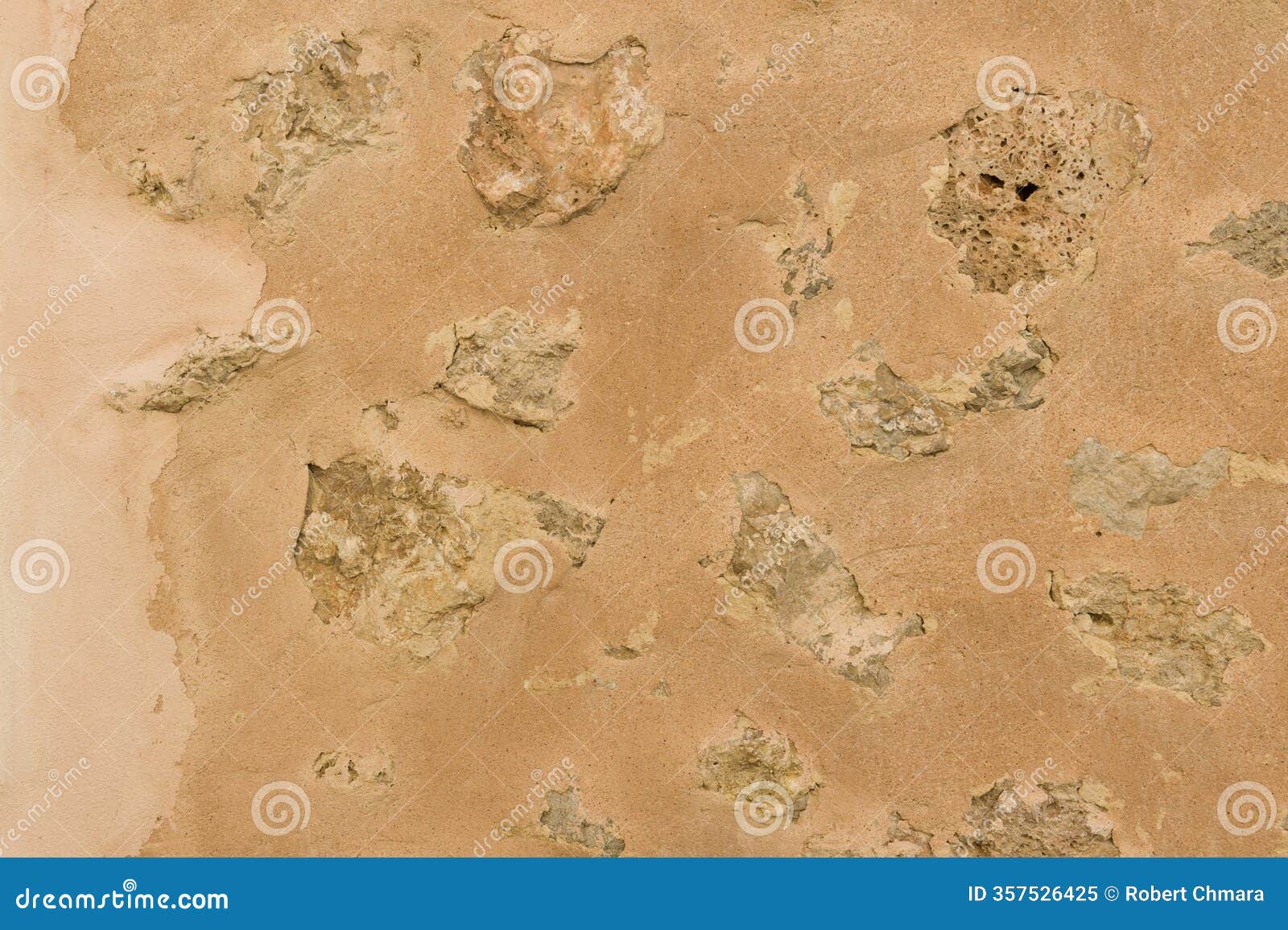 Cracked Mud Wall with Embedded Stones Texture Stock Image - Image of ...