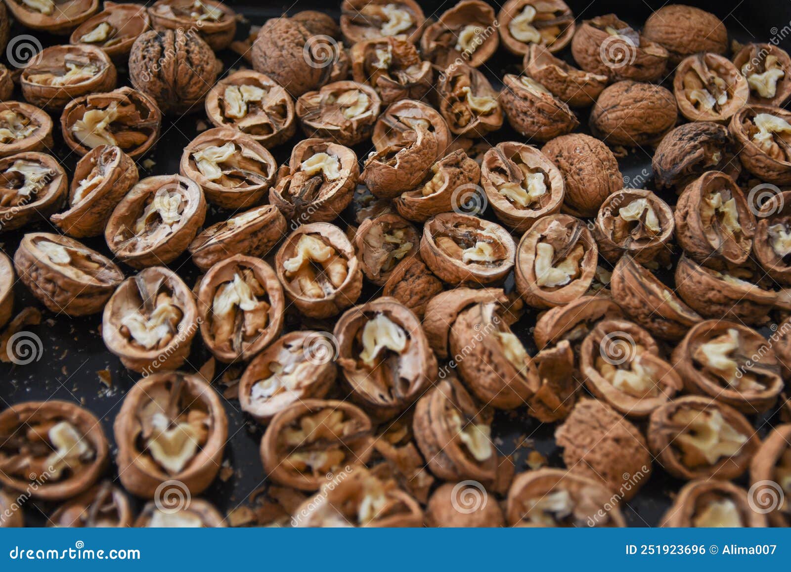 Cracked Nuts, Nuts on Eating Stock Photo - Image of horizontal, taste ...