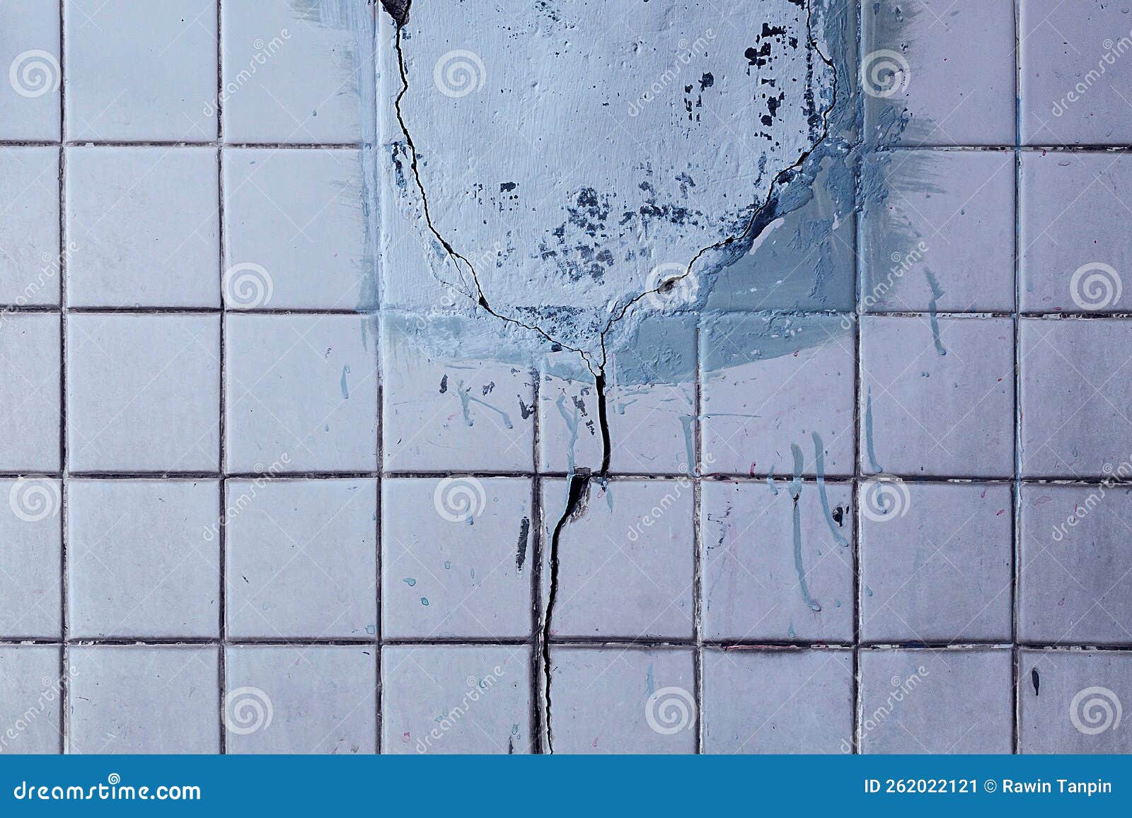 Cracked Old Grunge Ceramic Tile Wall Texture Background Stock Image ...