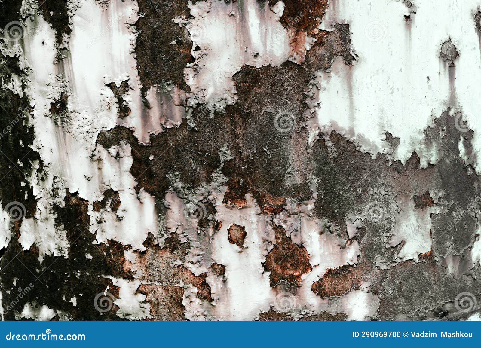 Cracked Paint on Metal Surface. Metal Texture with Rust Stock Photo ...