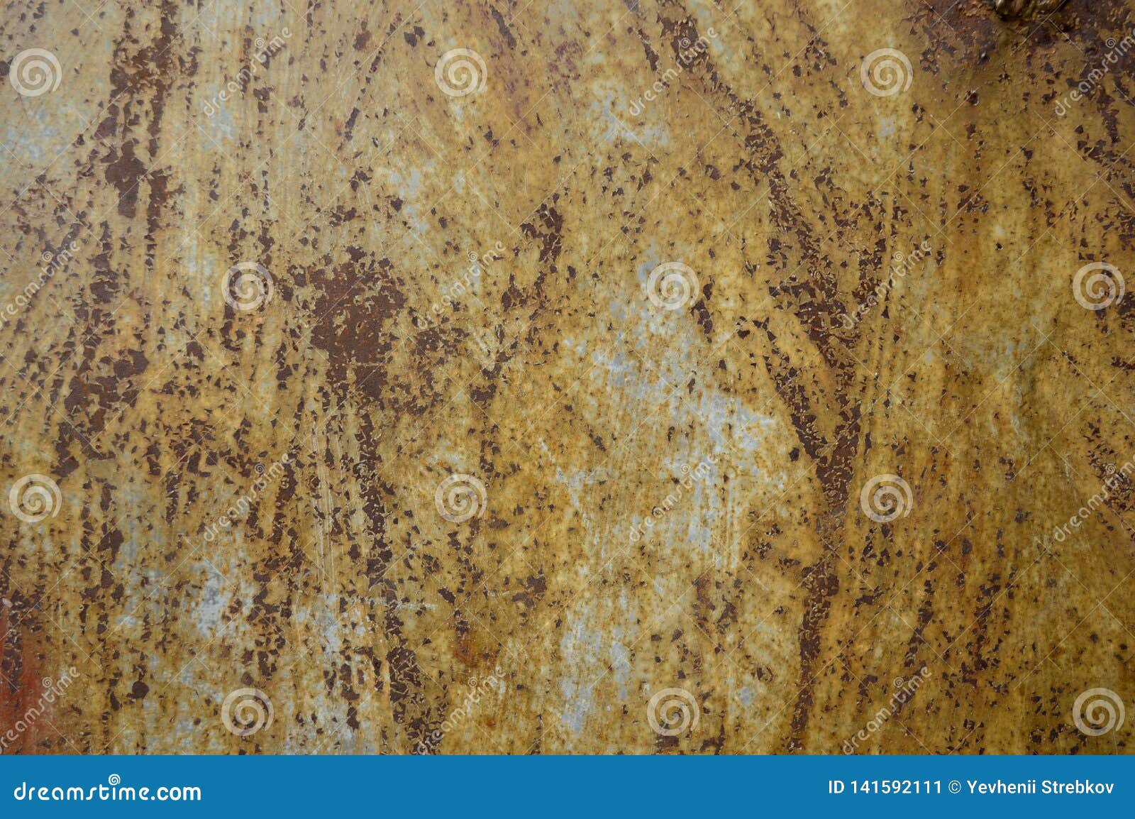 Cracked Paint on Rusty Metal Stock Image - Image of rustic, destruction ...