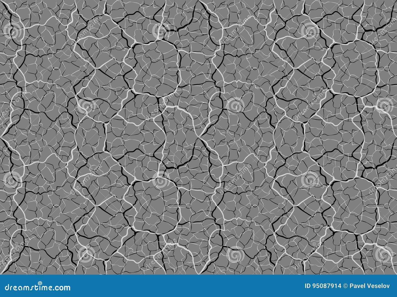 Cracked Paint Seamless Pattern Stock Vector - Illustration of drought ...