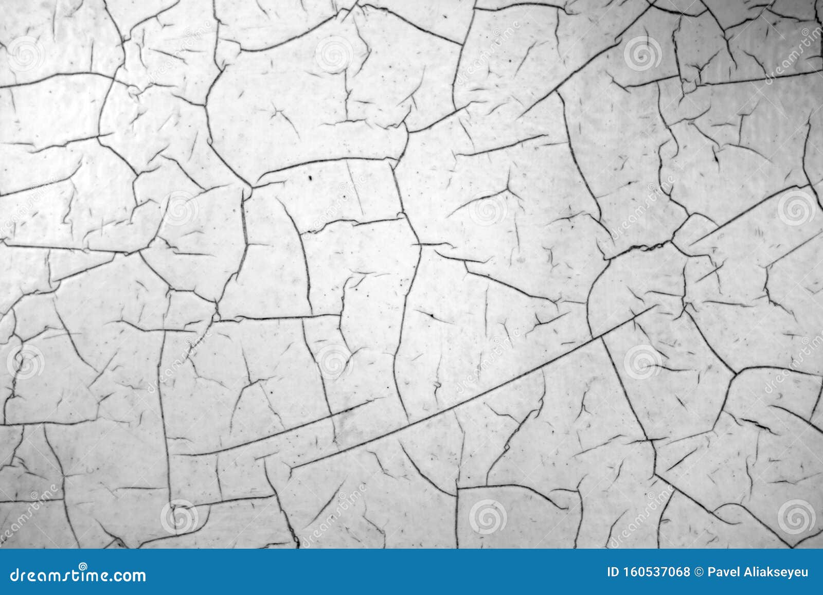 Cracked Paint Texture in Black and White Stock Photo - Image of ...