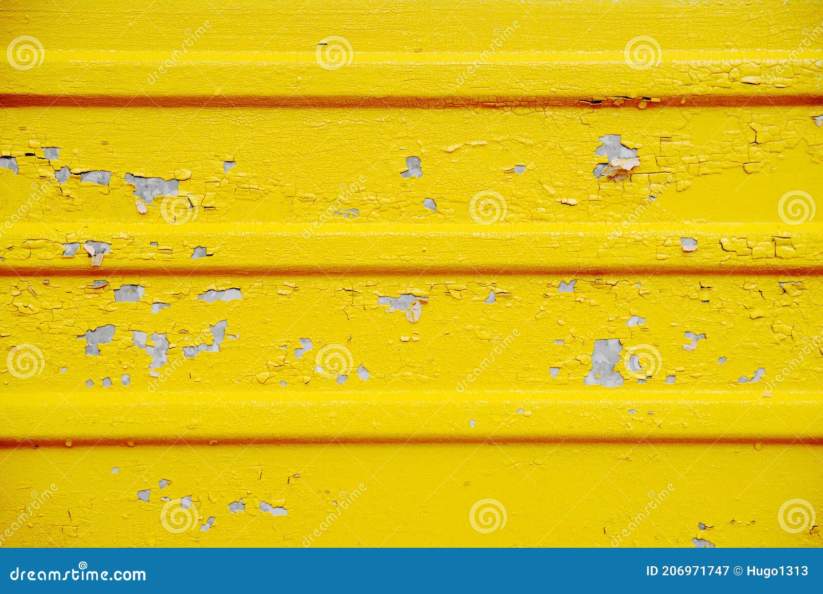 The Flaking Yellow Color With Scratched On The Surface Of Rusty ...