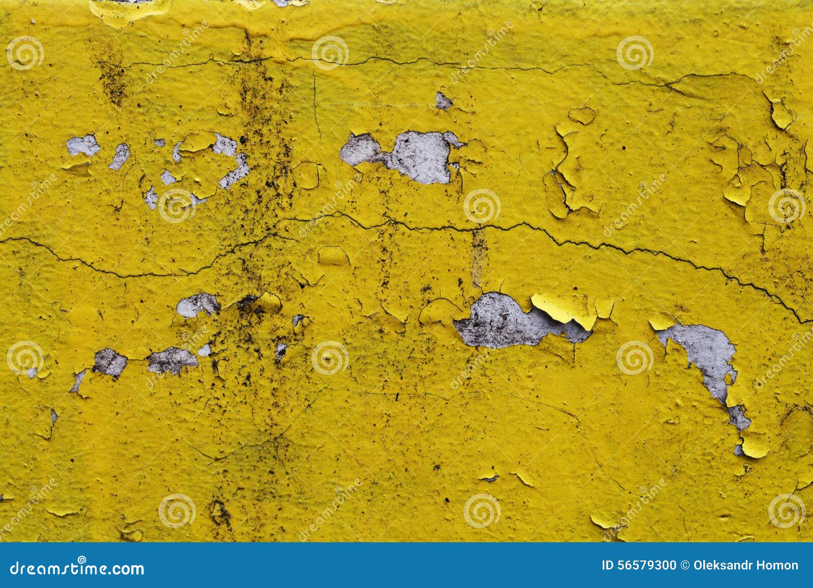 Cracked Paint Wall Texture Yellow Stock Photo - Image of dirty ...