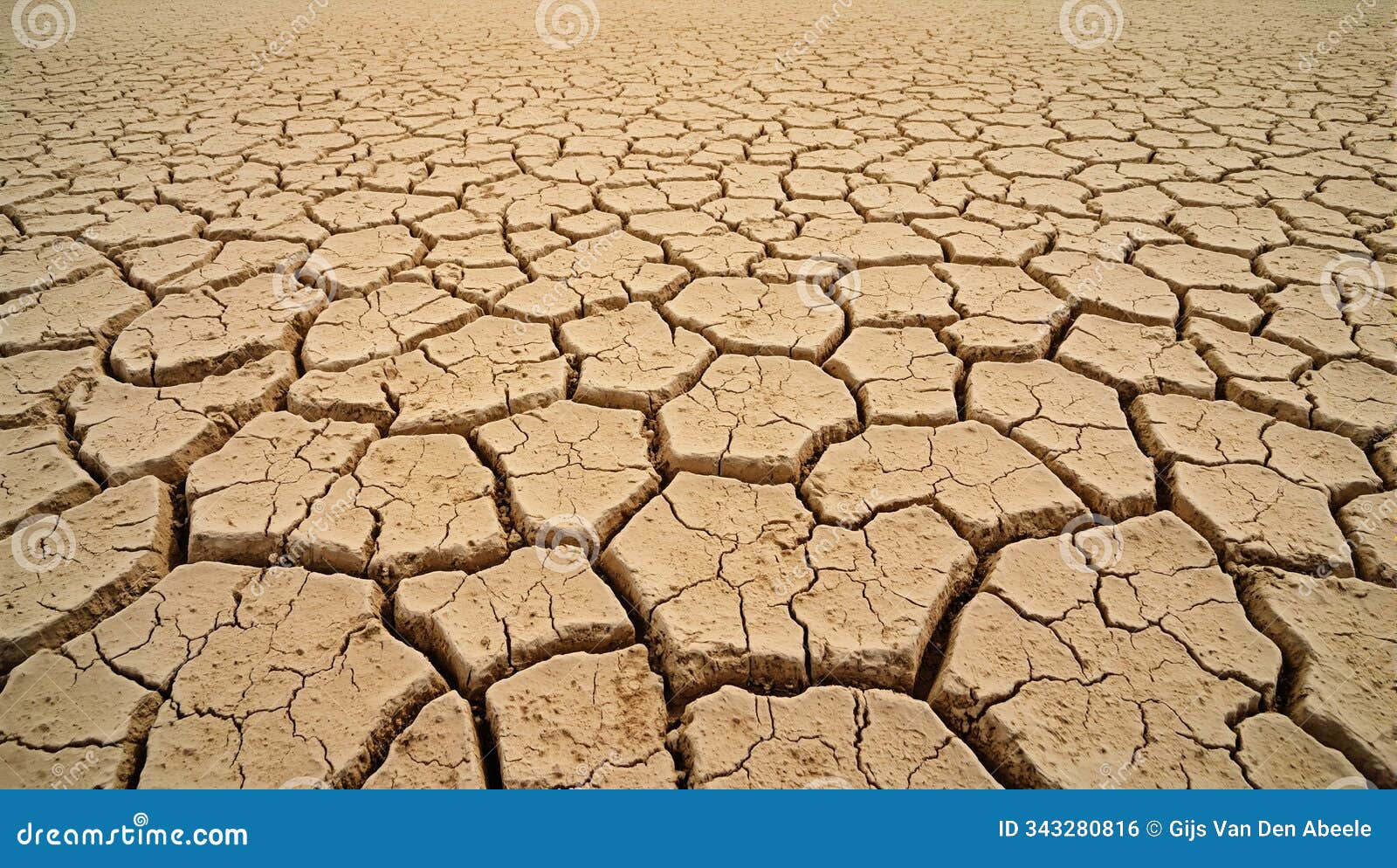 Cracked Parched Clay Surface With Intricate Geometric Shapes Stock ...
