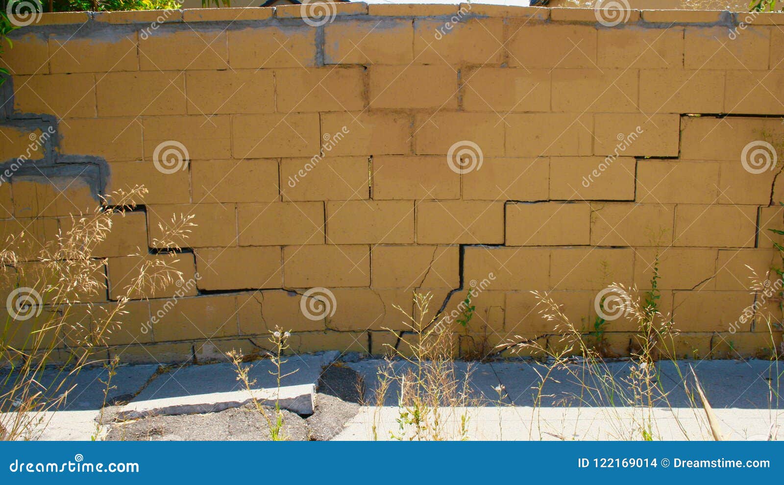 Broken Sidewalk Curb With Exposed Rebar And Jagged Edges That Could ...
