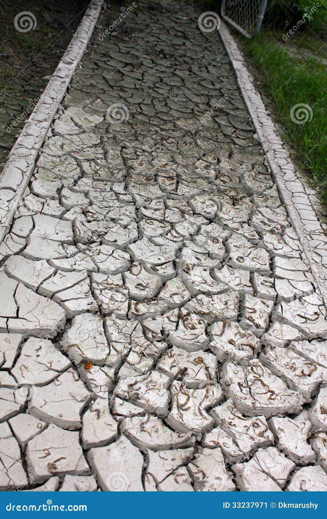 Cracked Path stock image. Image of flood, clay, dried - 33237971