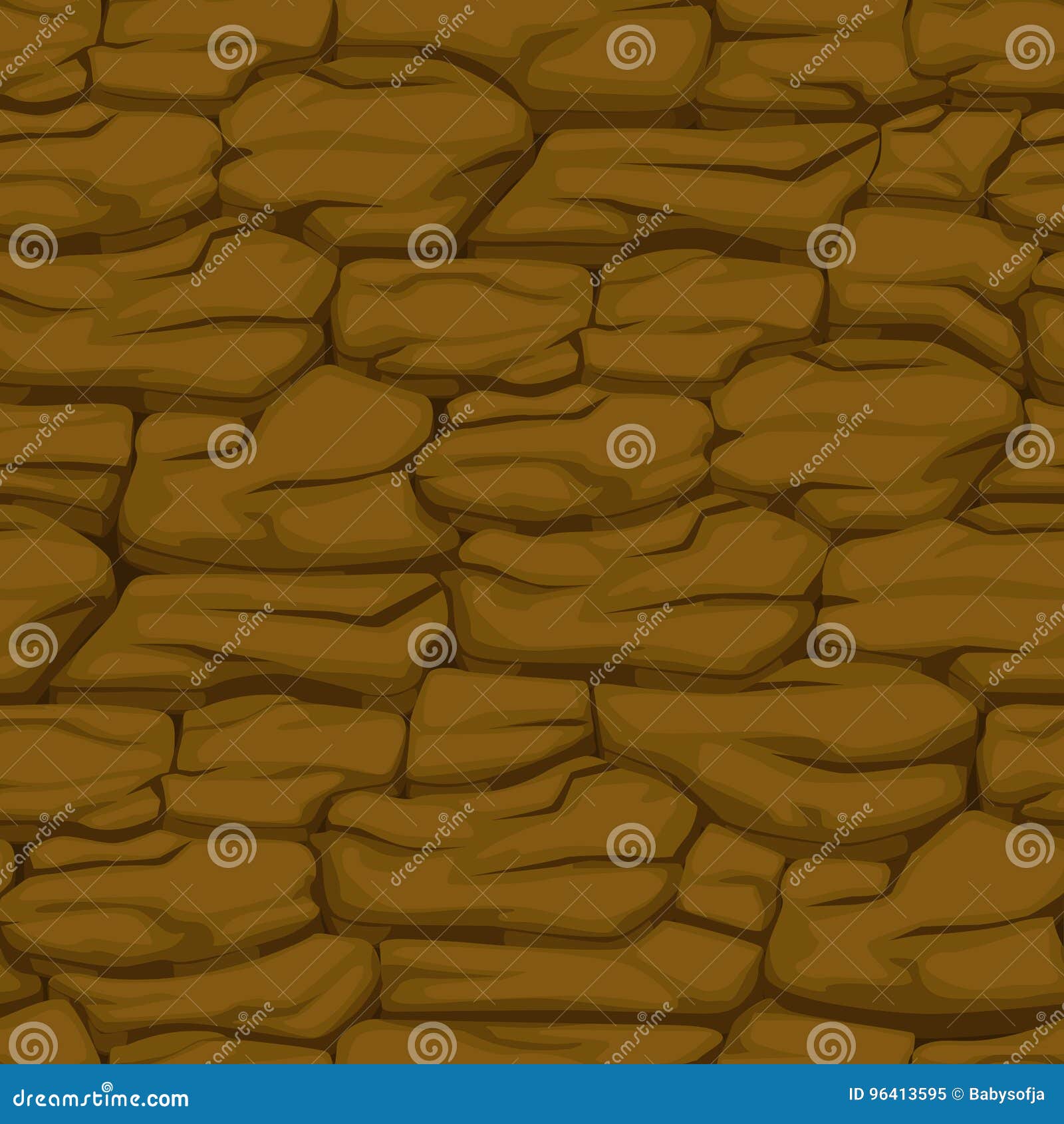 Cracked Pattern of Brown Earth, Seamless Soil Texture Stock Vector ...