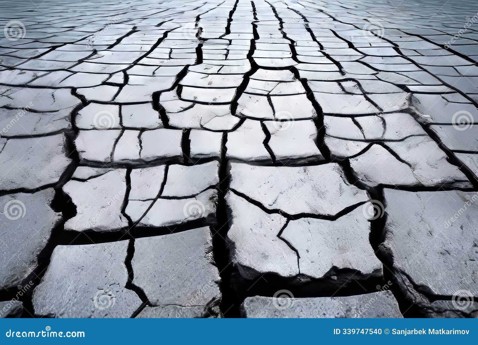 Cracked Pavement with Matrix Code Underlay a Distressed Texture Stock ...