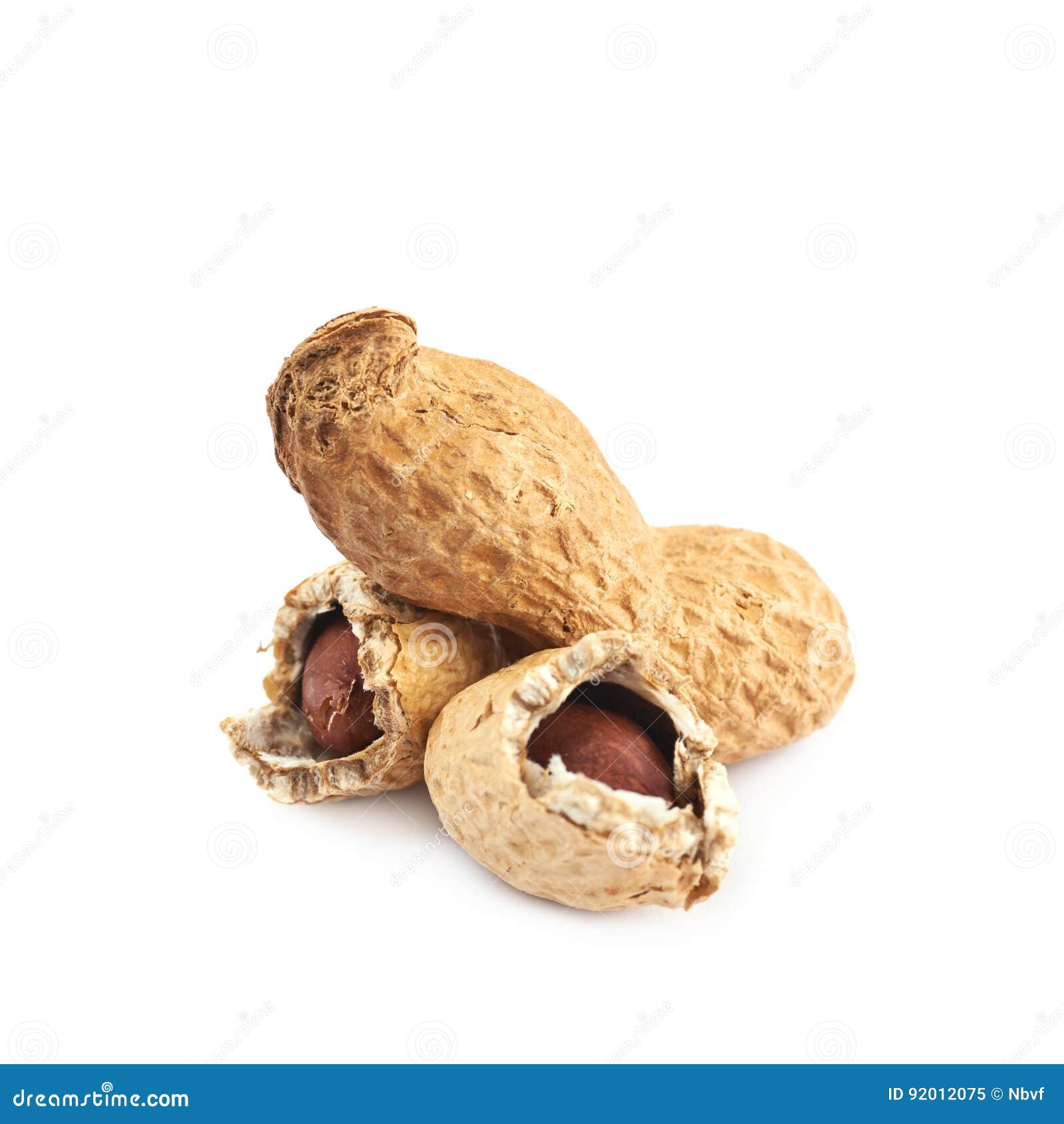 Cracked peanut isolated stock image. Image of open, peel - 92012075