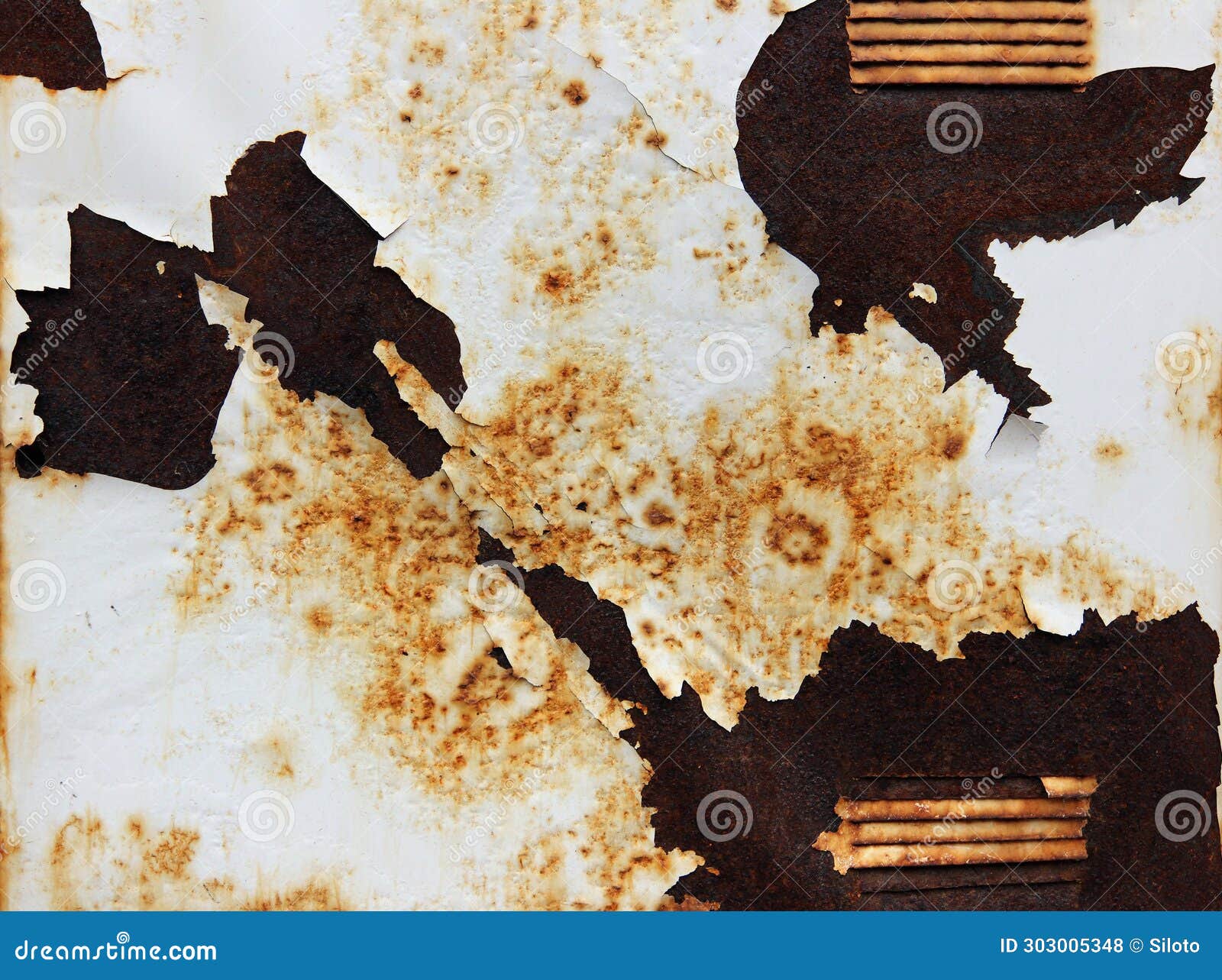Cracked and Peeled Paint on the Iron Surface Stock Photo - Image of ...