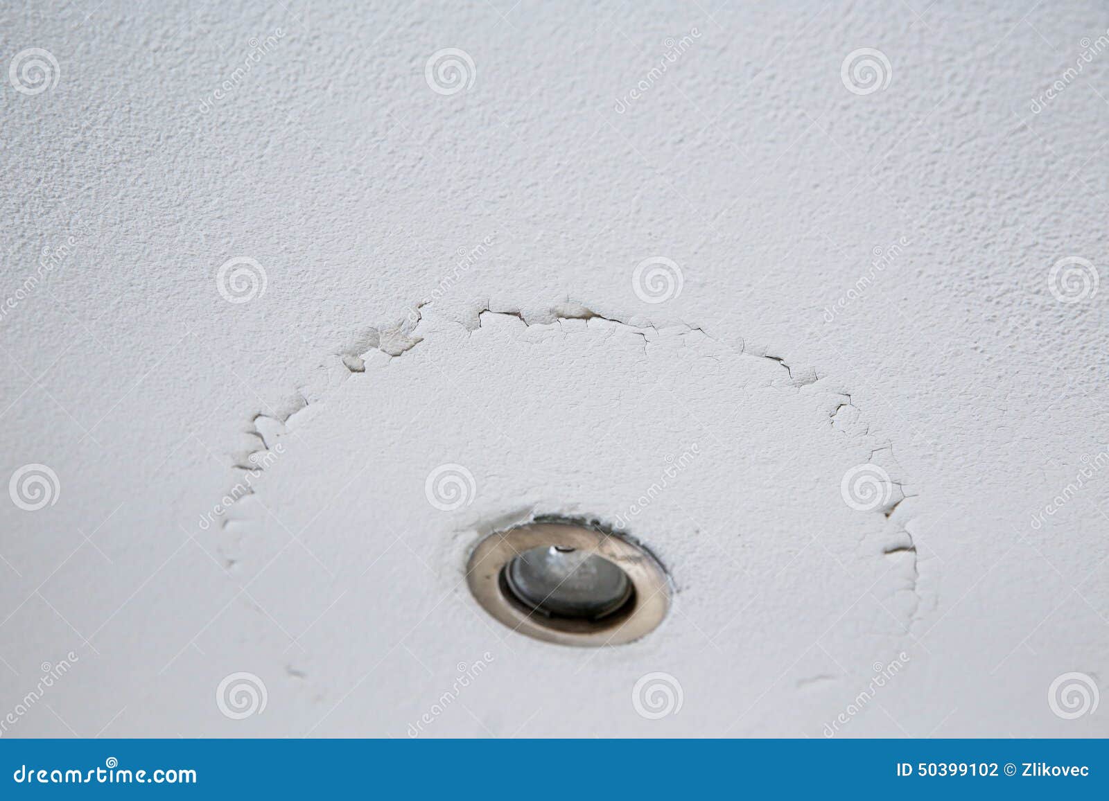Cracked Peeling Layer on Ceiling Stock Photo - Image of dust ...