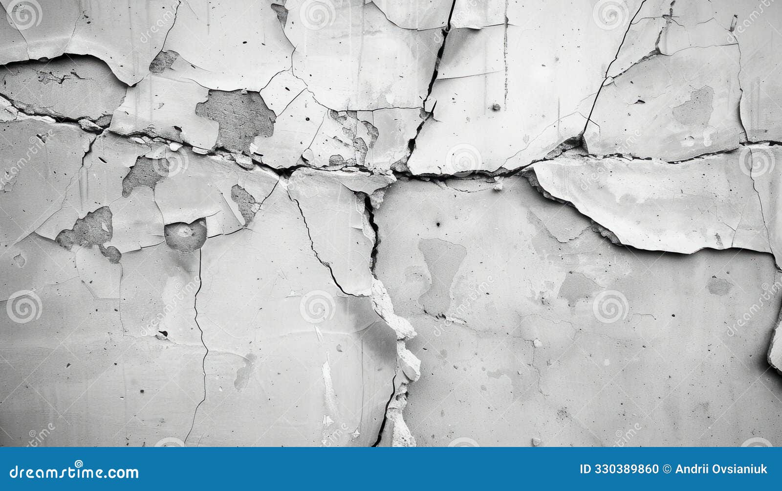 Cracked and Peeling Plaster on a Wall Reveals Layers of Texture and Age ...