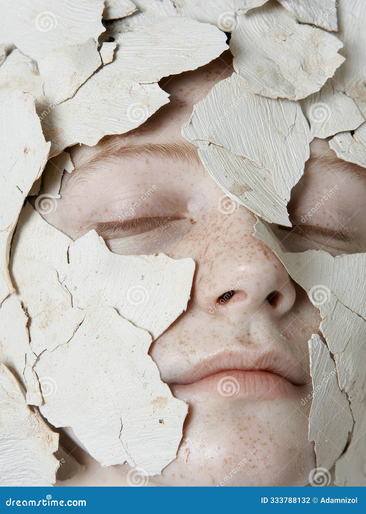 Cracked and Peeling Skin Texture Stock Illustration - Illustration of ...