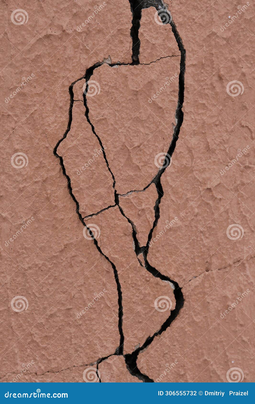 Cracked Plaster Wall. Construction and Renovation. Stock Photo - Image ...