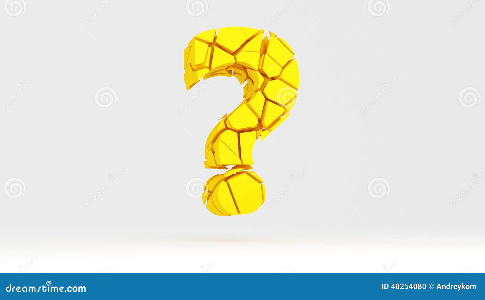 Cracked question mark stock illustration. Illustration of damaged ...