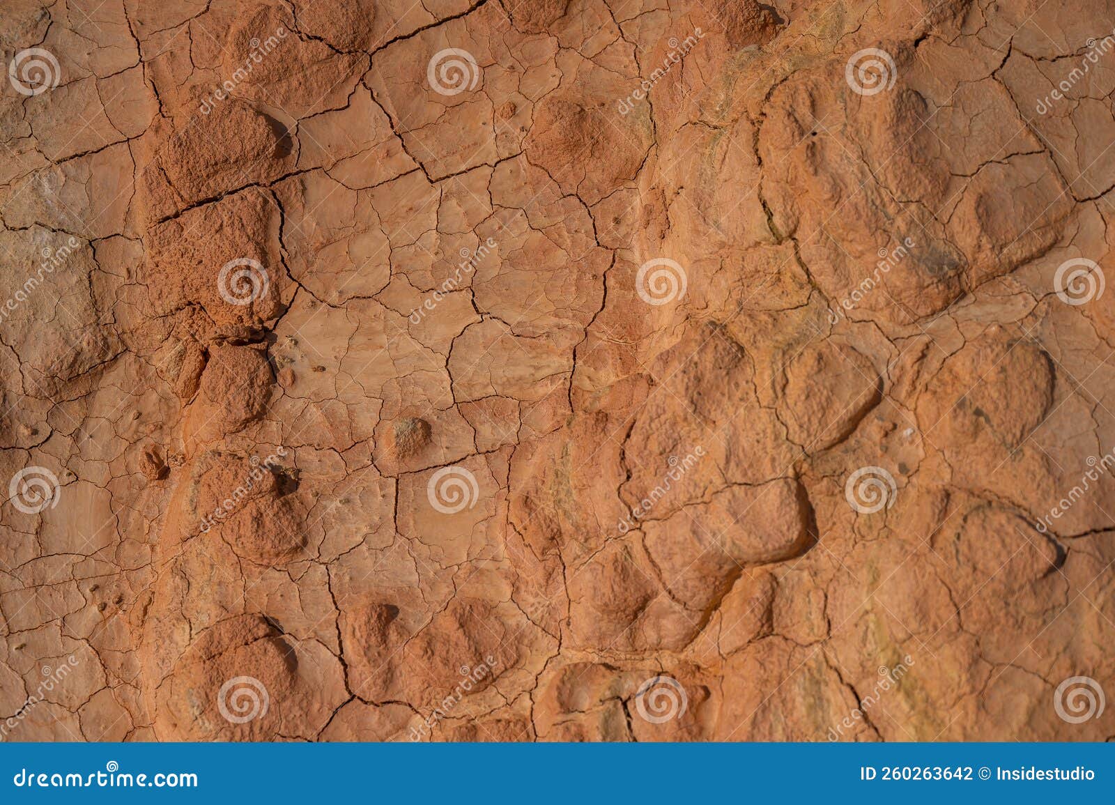 Cracked Red Clay. Hot Climate in the Desert. Stock Photo - Image of ...