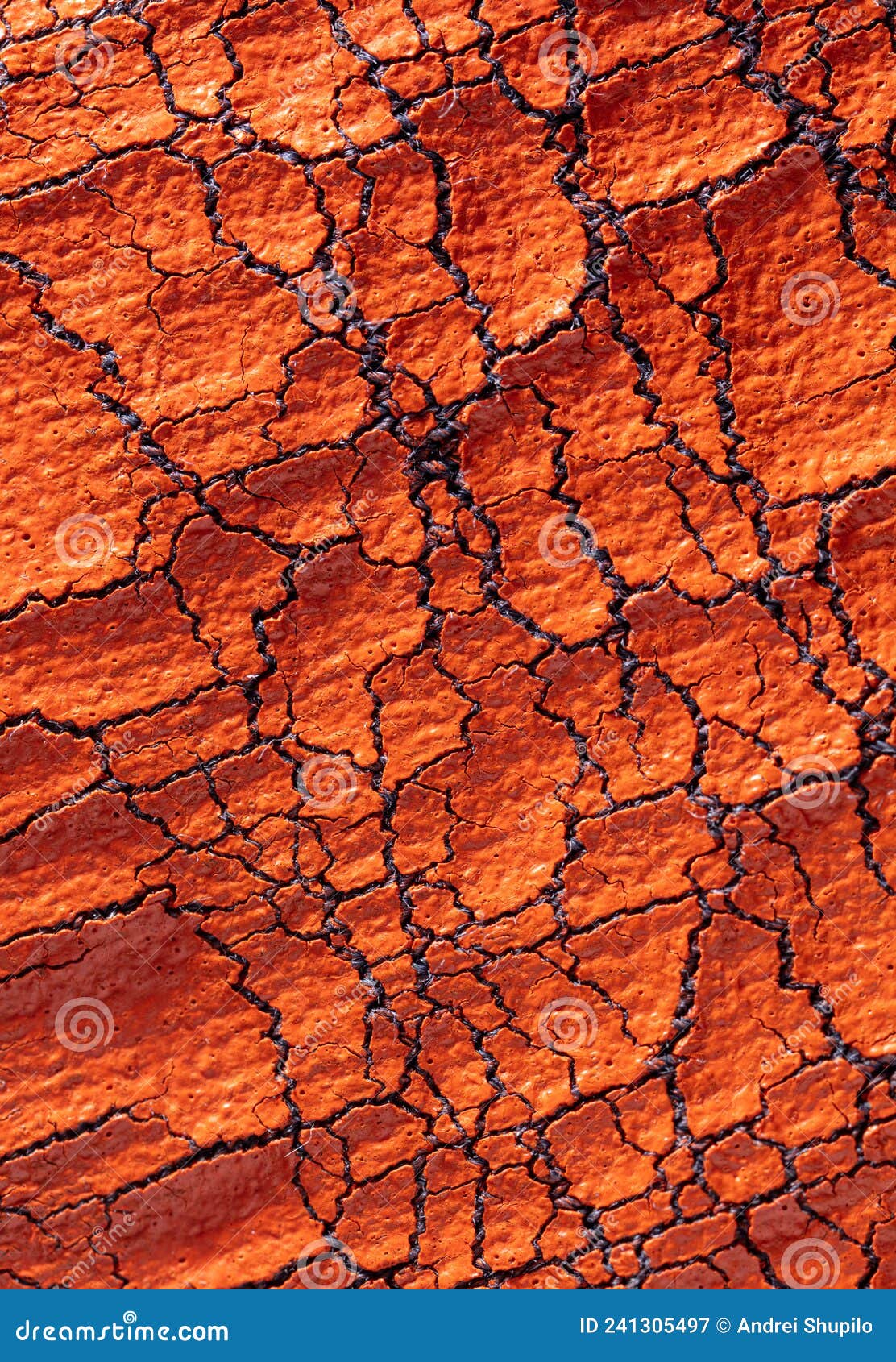 Cracked Red Paint on Fabric As Abstract Background. Stock Image - Image ...