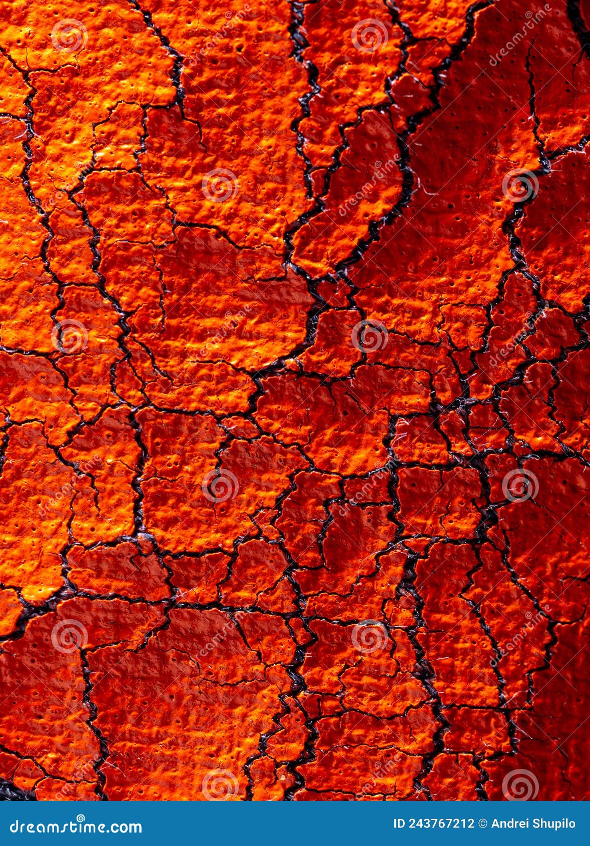 Cracked Red Paint on Fabric As Abstract Background. Stock Photo - Image ...