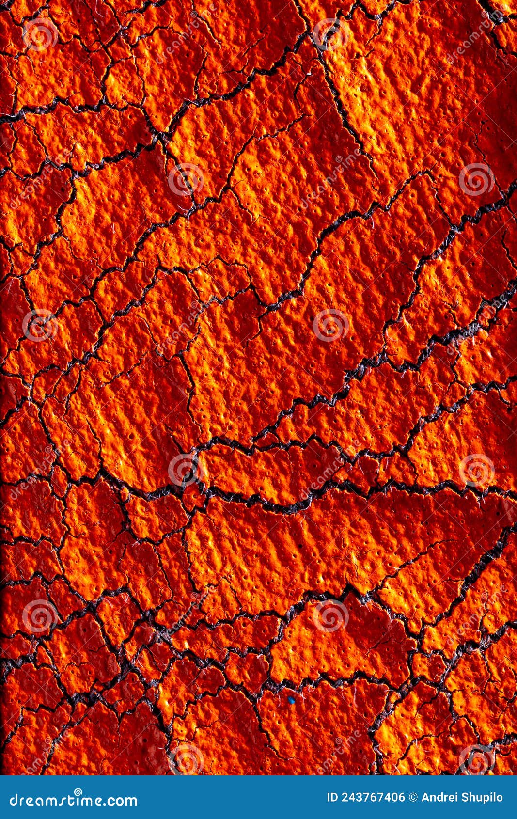 Cracked Red Paint on Fabric As Abstract Background. Stock Photo - Image ...
