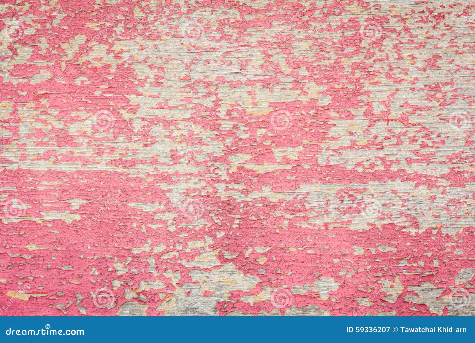 Cracked Red Paint on Faded Wood Background. Stock Image - Image of ...